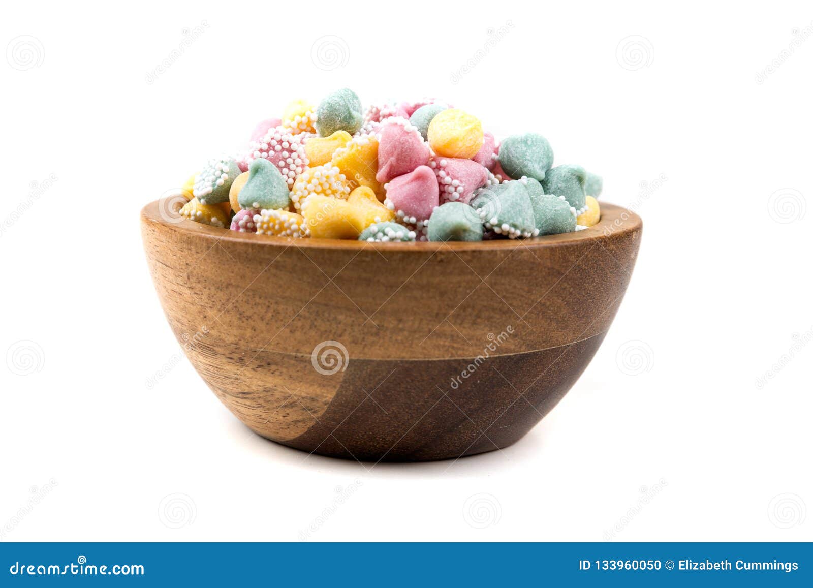 Small Multicolored Drops with Sugar Ball Coating Mints Stock Photo ...