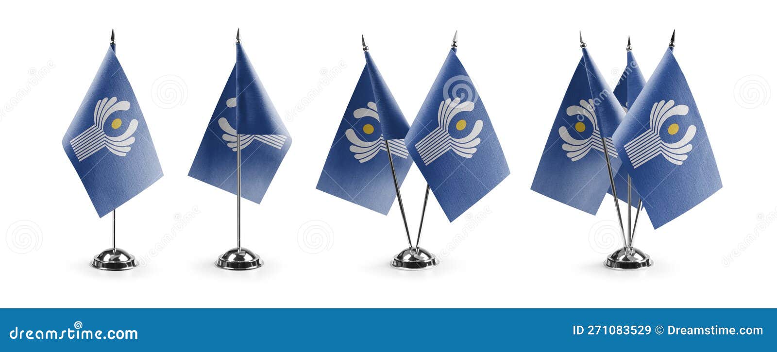Small National Flags Of The CIS On A White Background Royalty-Free ...