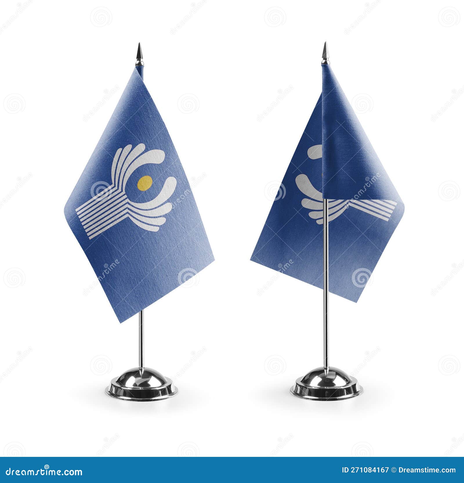 Small National Flags Of The CIS On A White Background Royalty-Free ...