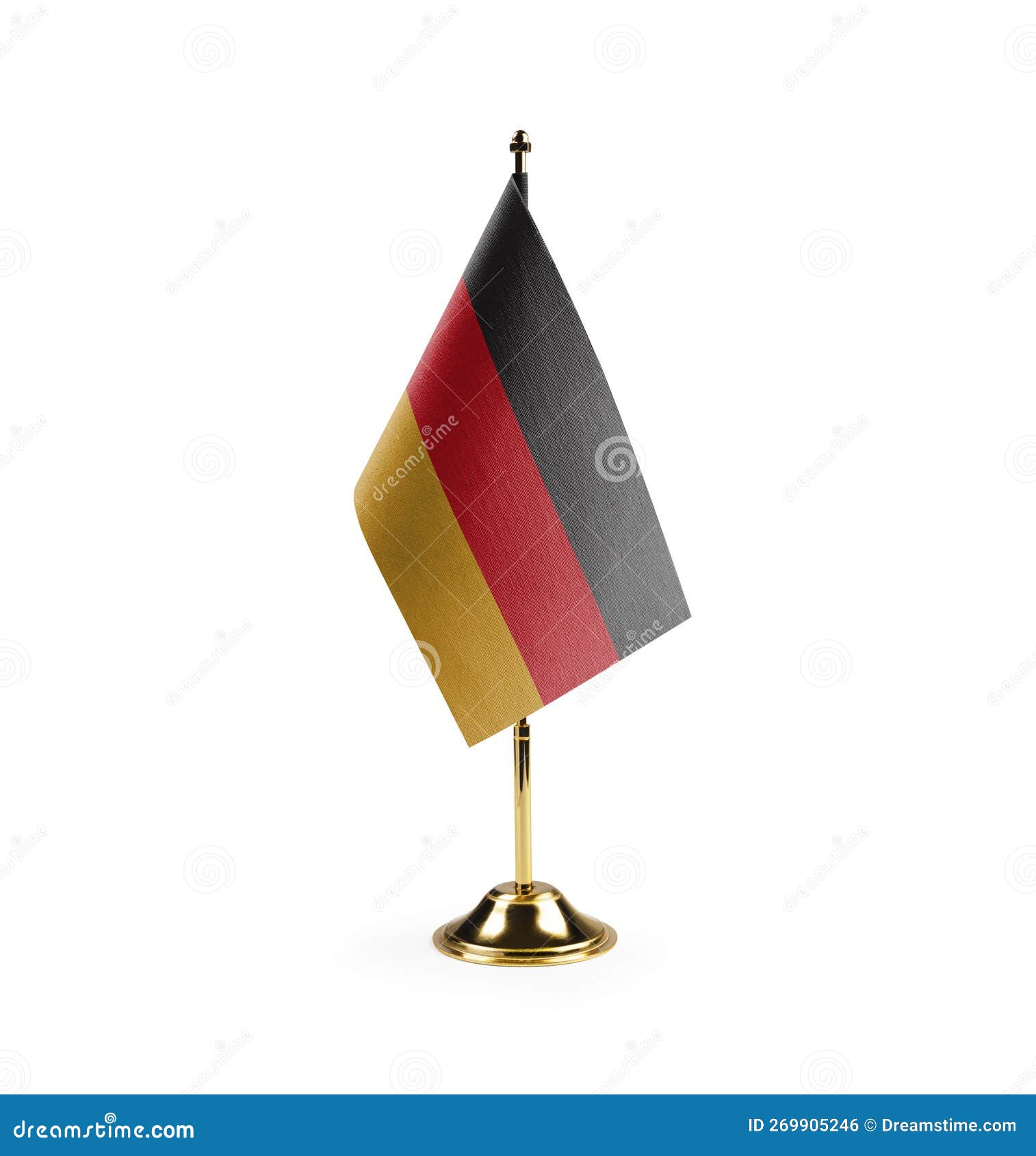 Small National Flags of the Germany on a White Background Stock Photo ...