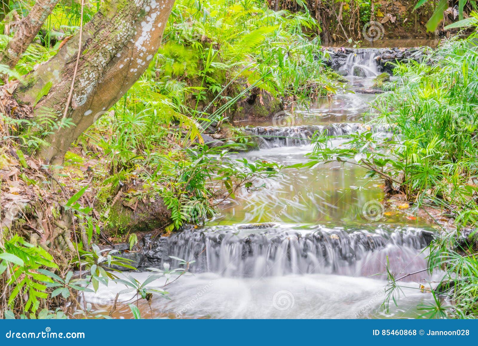 Small Natural Spring Waterfall ( Filtered Image Processed Vintage ...