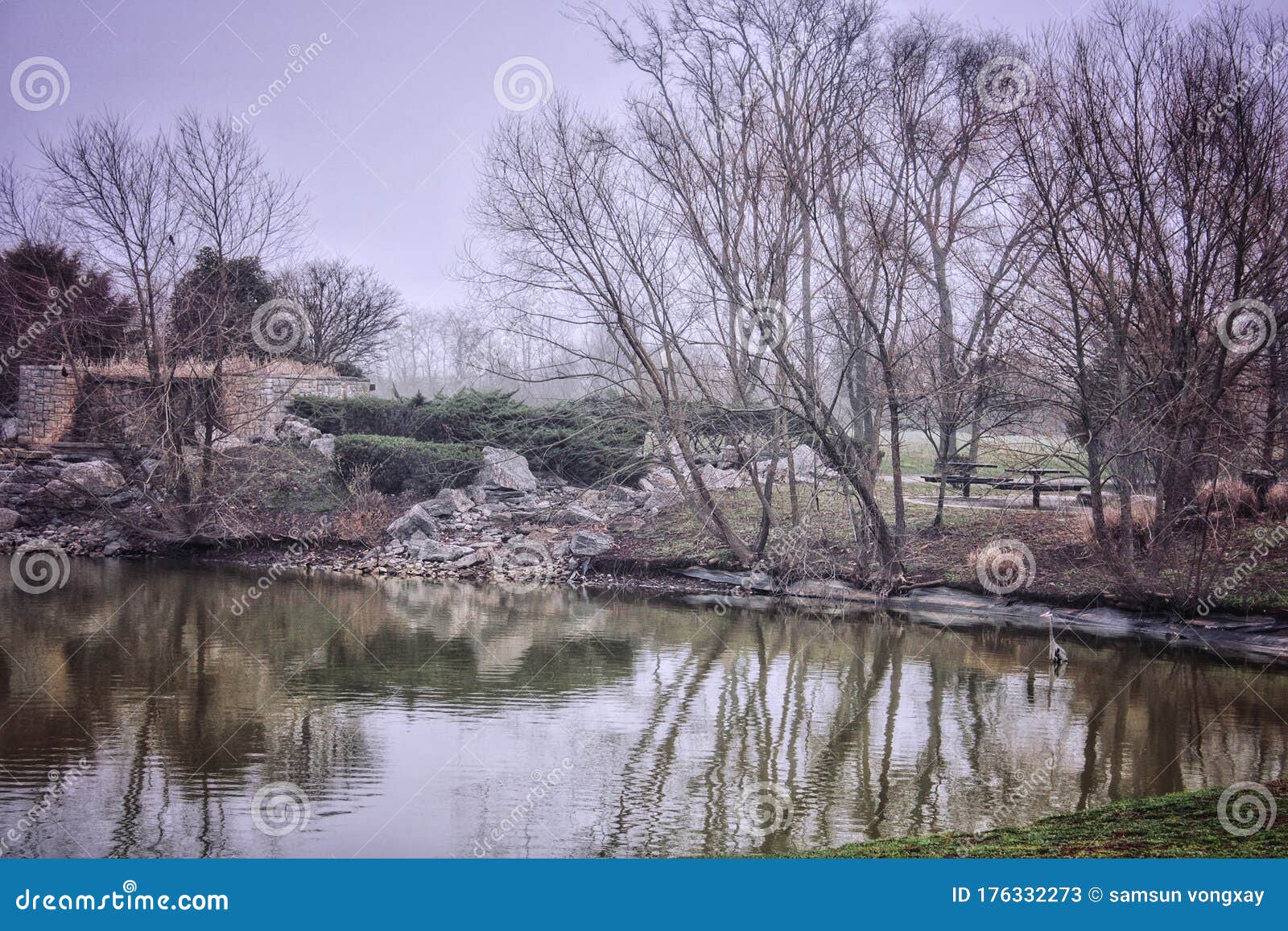 A Small Nature Walk Around the Pond Stock Image - Image of walk, nature ...