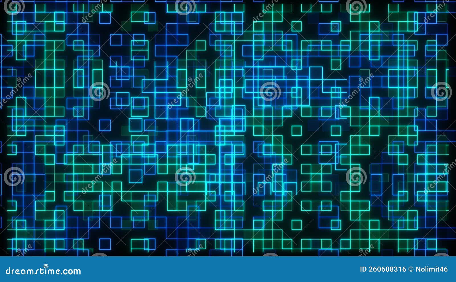 Small neon squares stock illustration. Illustration of electricity ...