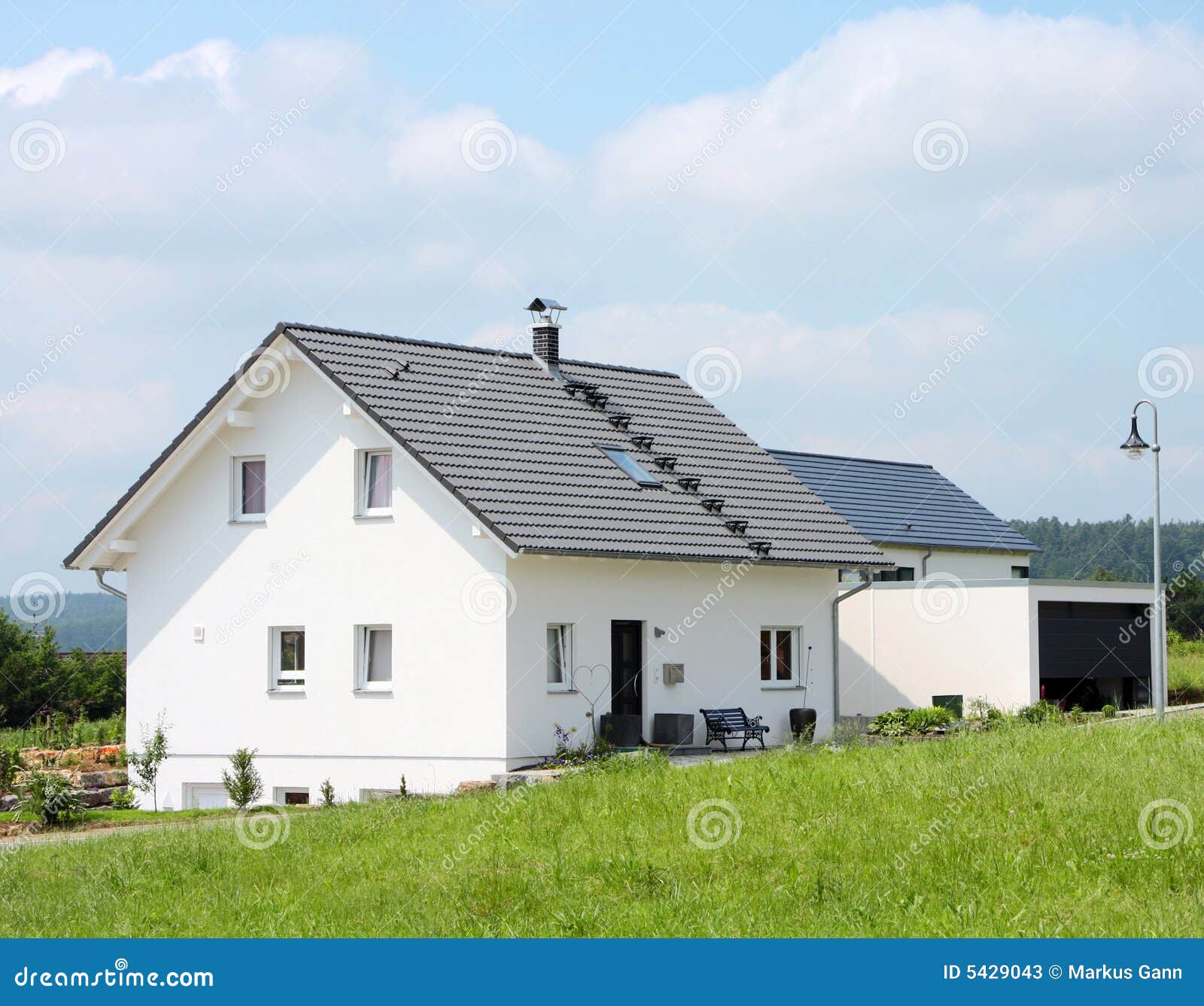 Small new house stock image. Image of real, building, exterior - 5429043