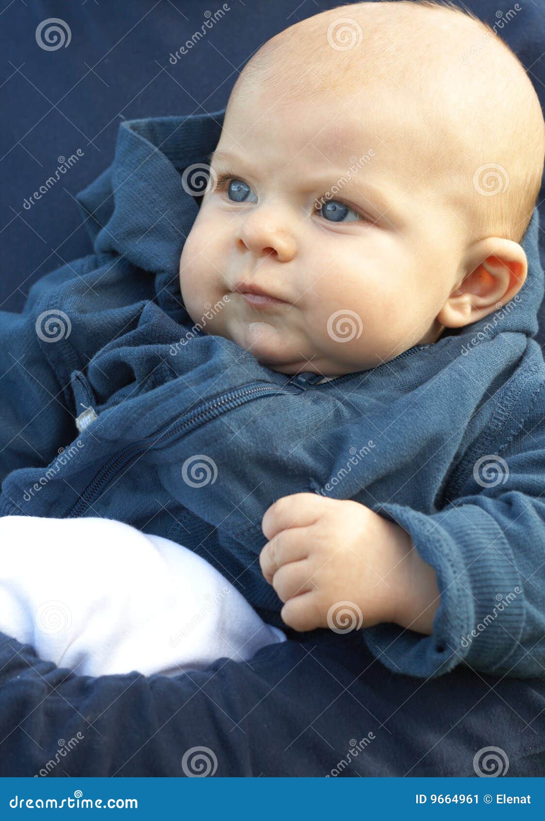 Small Newborn Baby in Blue Jacket Stock Image - Image of beauty, male ...