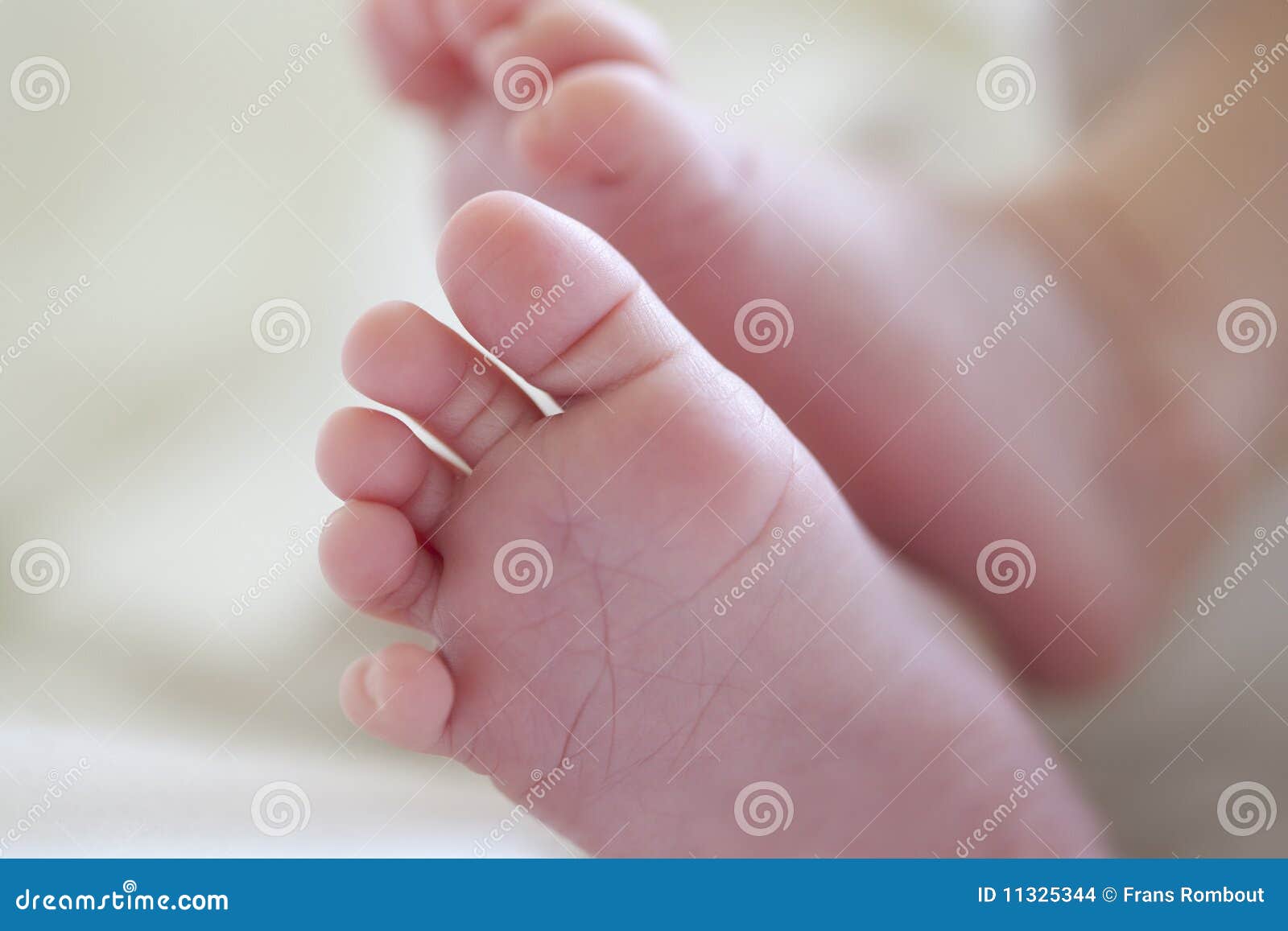 Small Newborn Baby Feet and Toes Stock Photo - Image of months, human ...