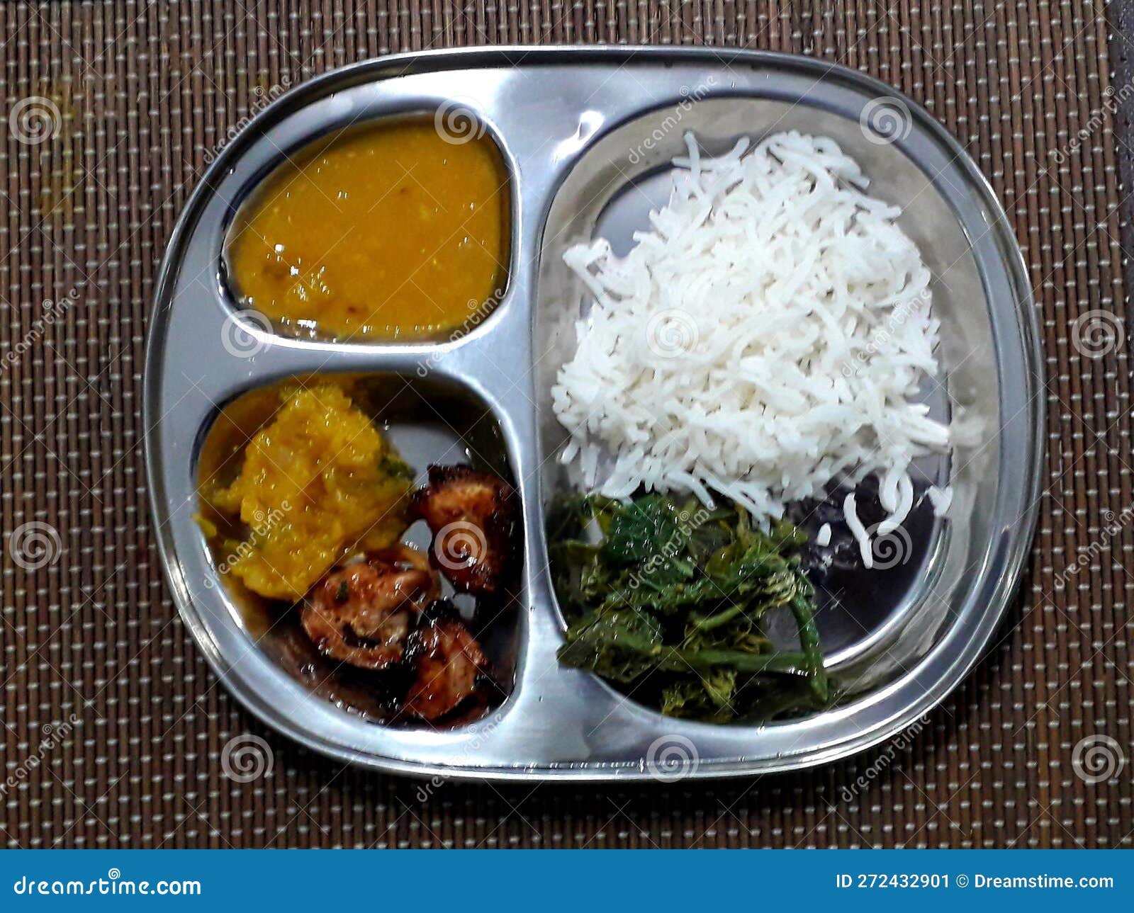 Small Non Veg Thali stock image. Image of hunger, lunch - 272432901