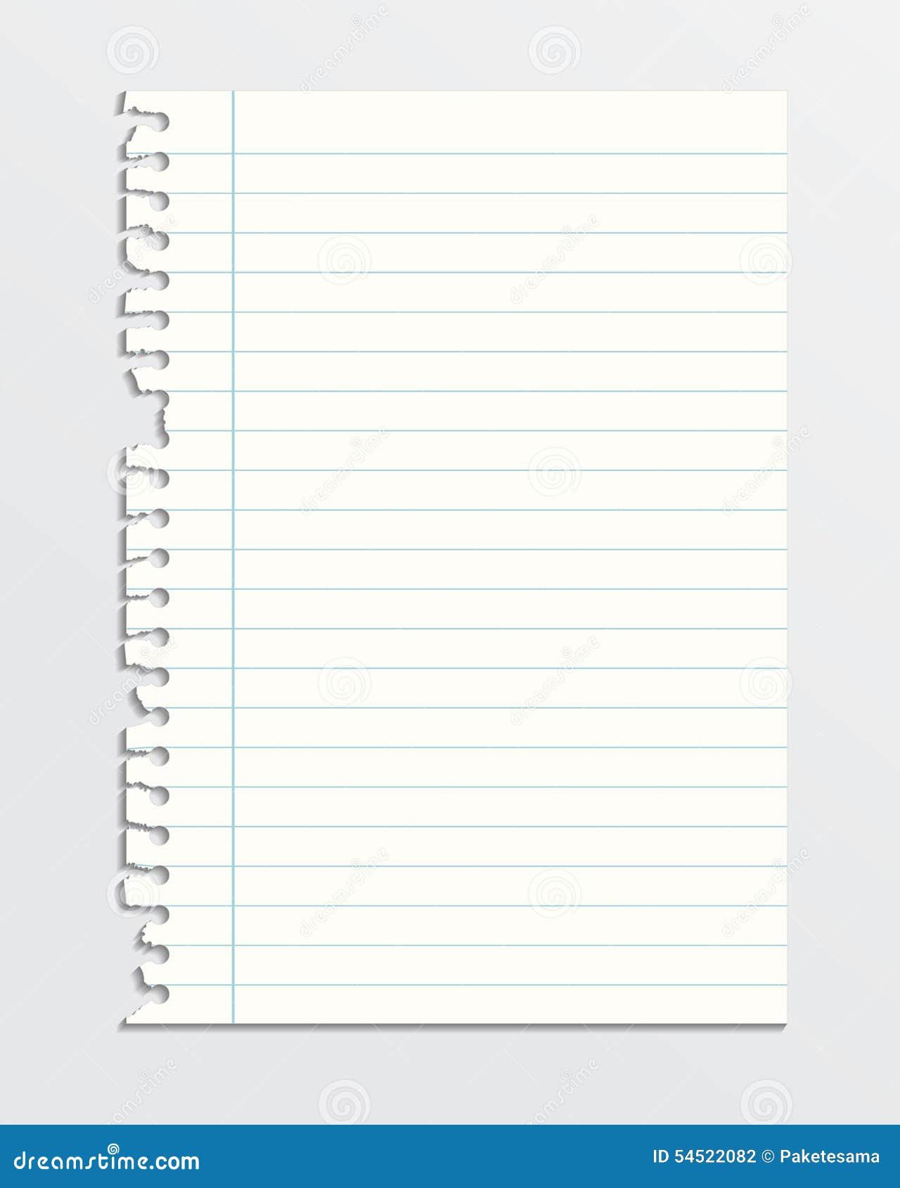 Small note paper sheet stock vector. Illustration of notebook - 54522082