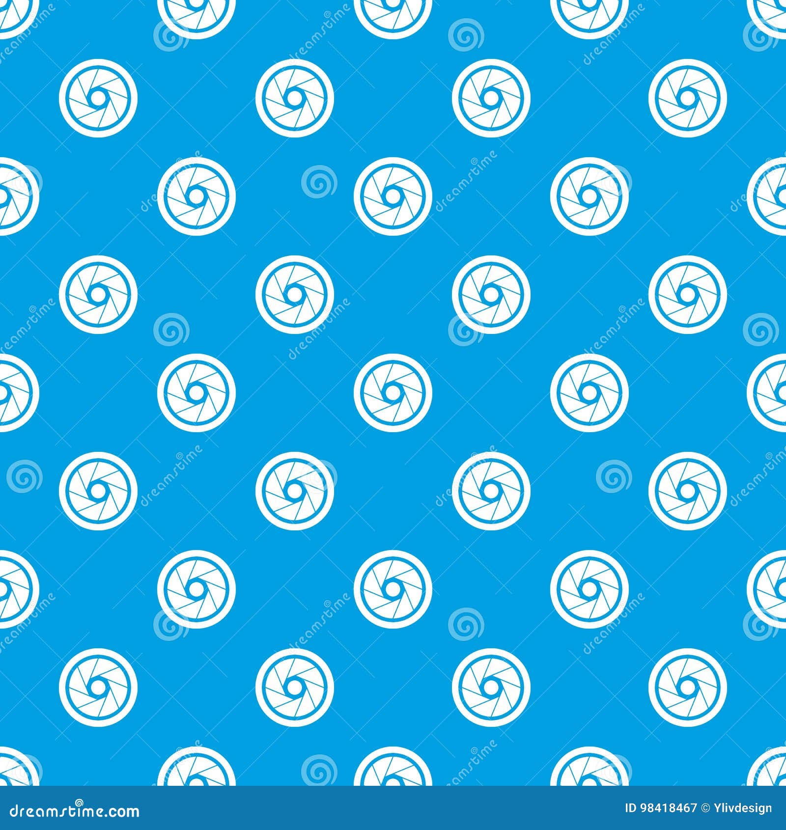 Small Objective Pattern Seamless Blue Stock Vector - Illustration of ...