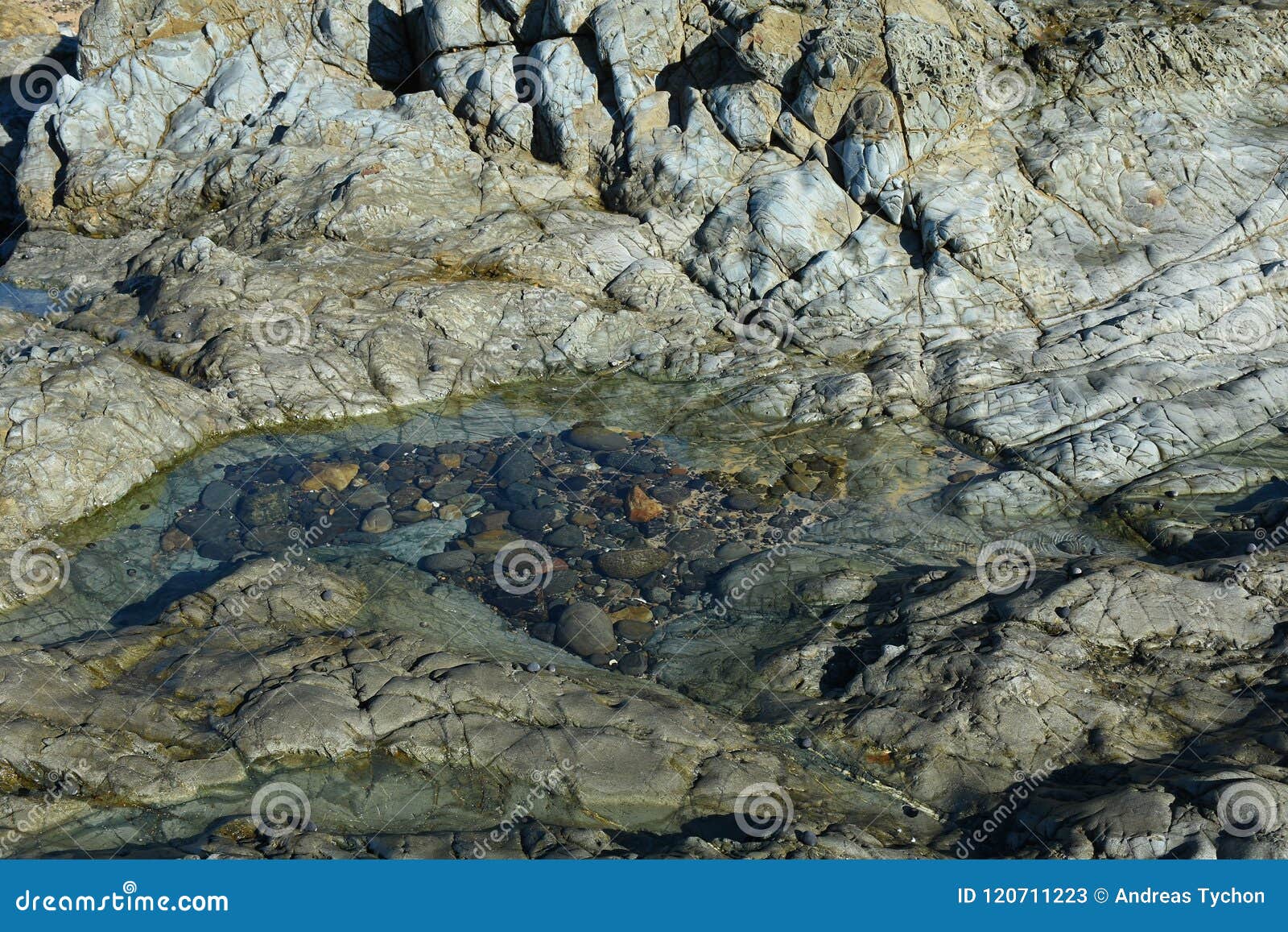 Small Ocean Rock Pool by the Seaside Stock Image - Image of rocks ...