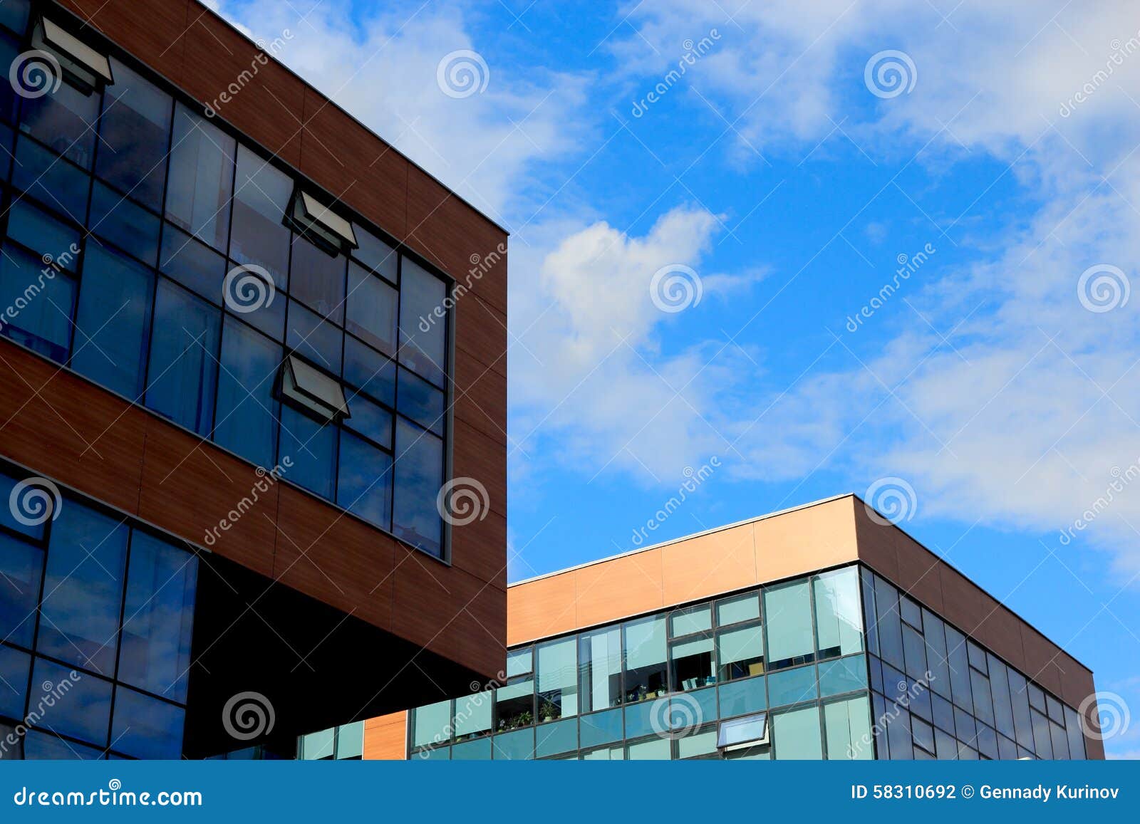 Small office buildings stock photo. Image of outdoors - 58310692