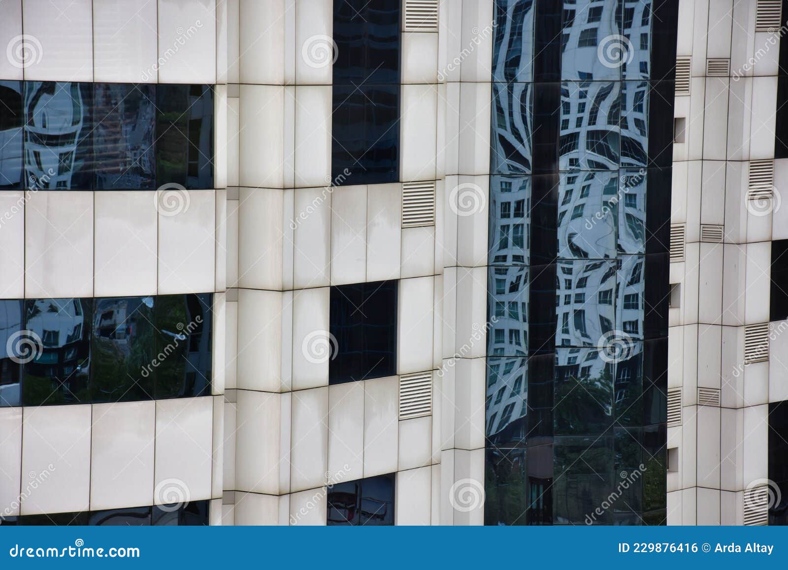 Small Offices and Windows in a Large Skyscraper Stock Photo - Image of ...