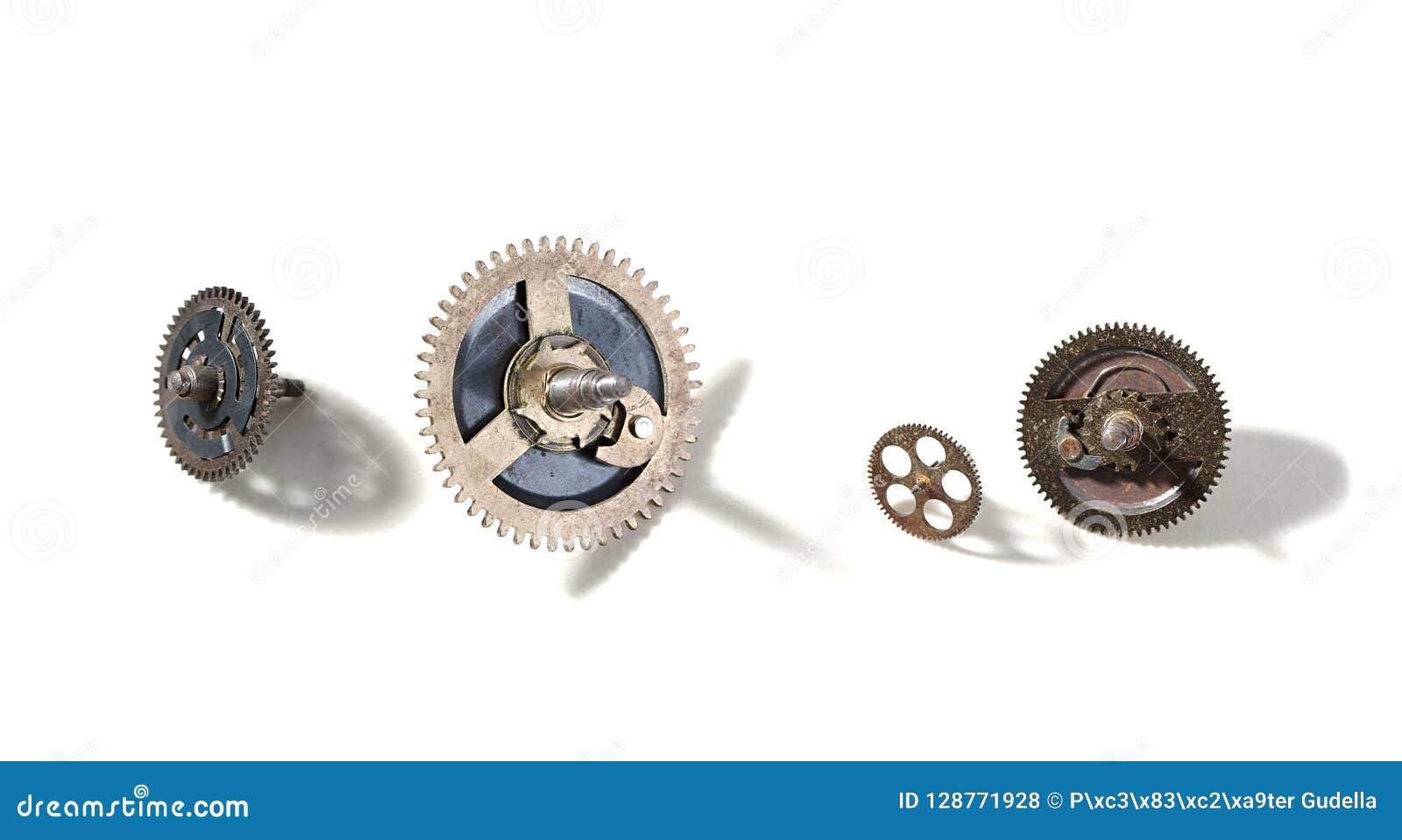 Small old cogwheels stock photo. Image of macro, mechanism - 128771928