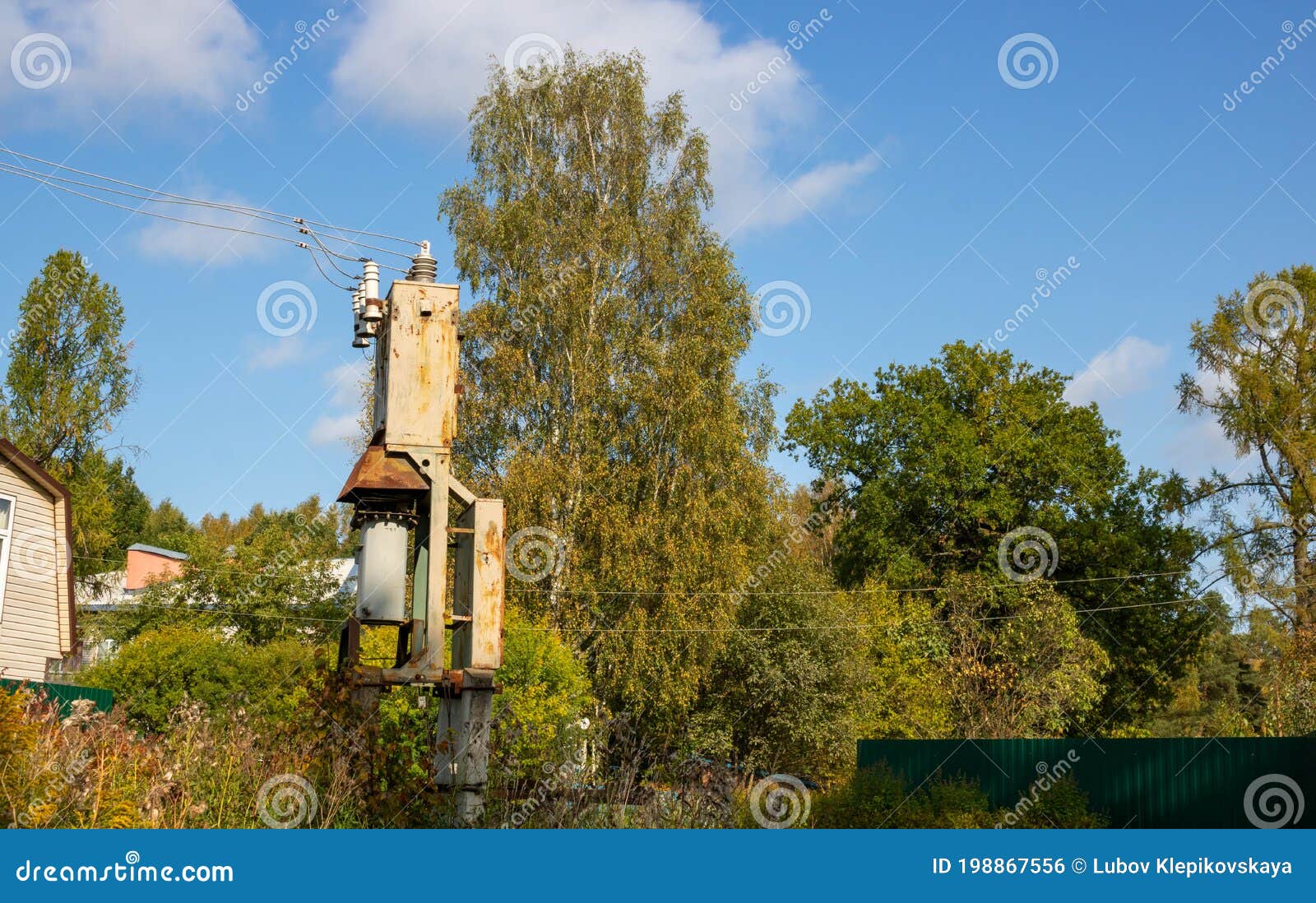 Small Old Electric Transformer on the Street Stock Photo - Image of ...