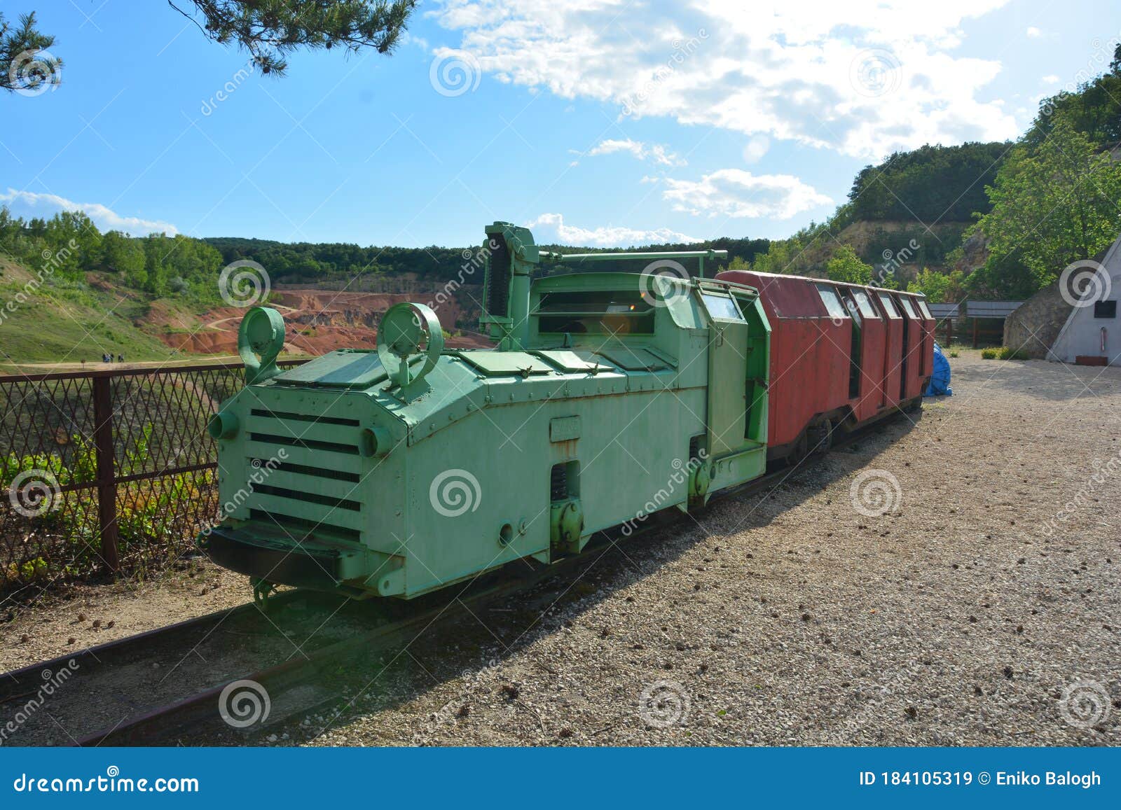 Small and Old Mine Train at the Bauxite Mine Stock Image - Image of ...