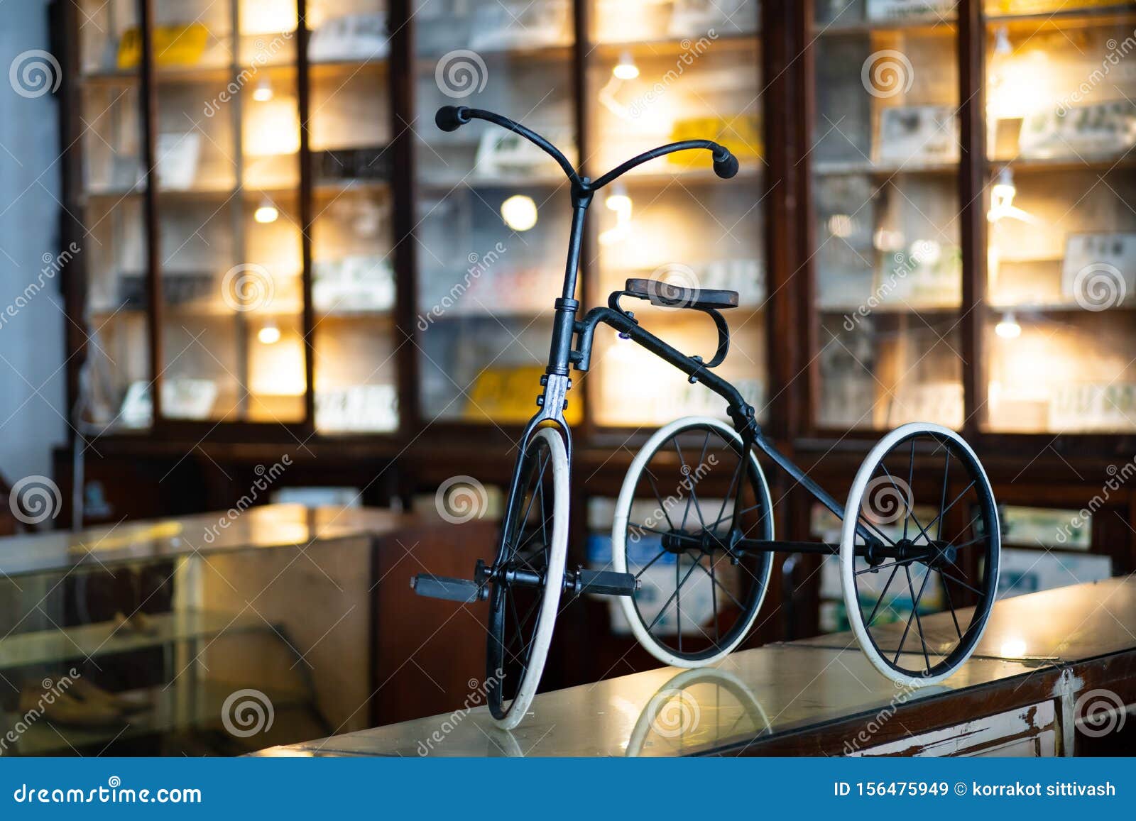 Small Old Rusty Kid Bicycle Retro Style Vintage Stock Image - Image of ...