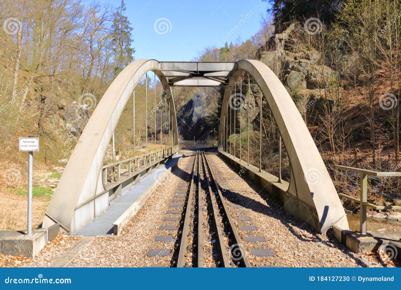 Small Old Rusty Steel Train Trestle Bridge Stock Photo - Image of line ...