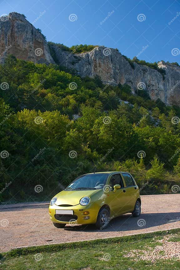 Small olive green car stock photo. Image of fashion, green - 11348742
