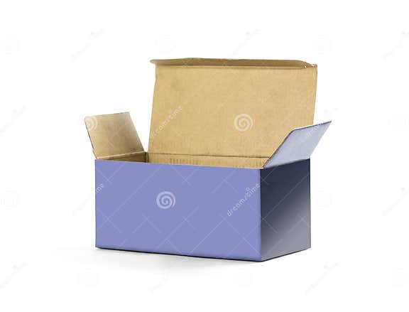 A small open box. Close up stock photo. Image of cutout - 249844058