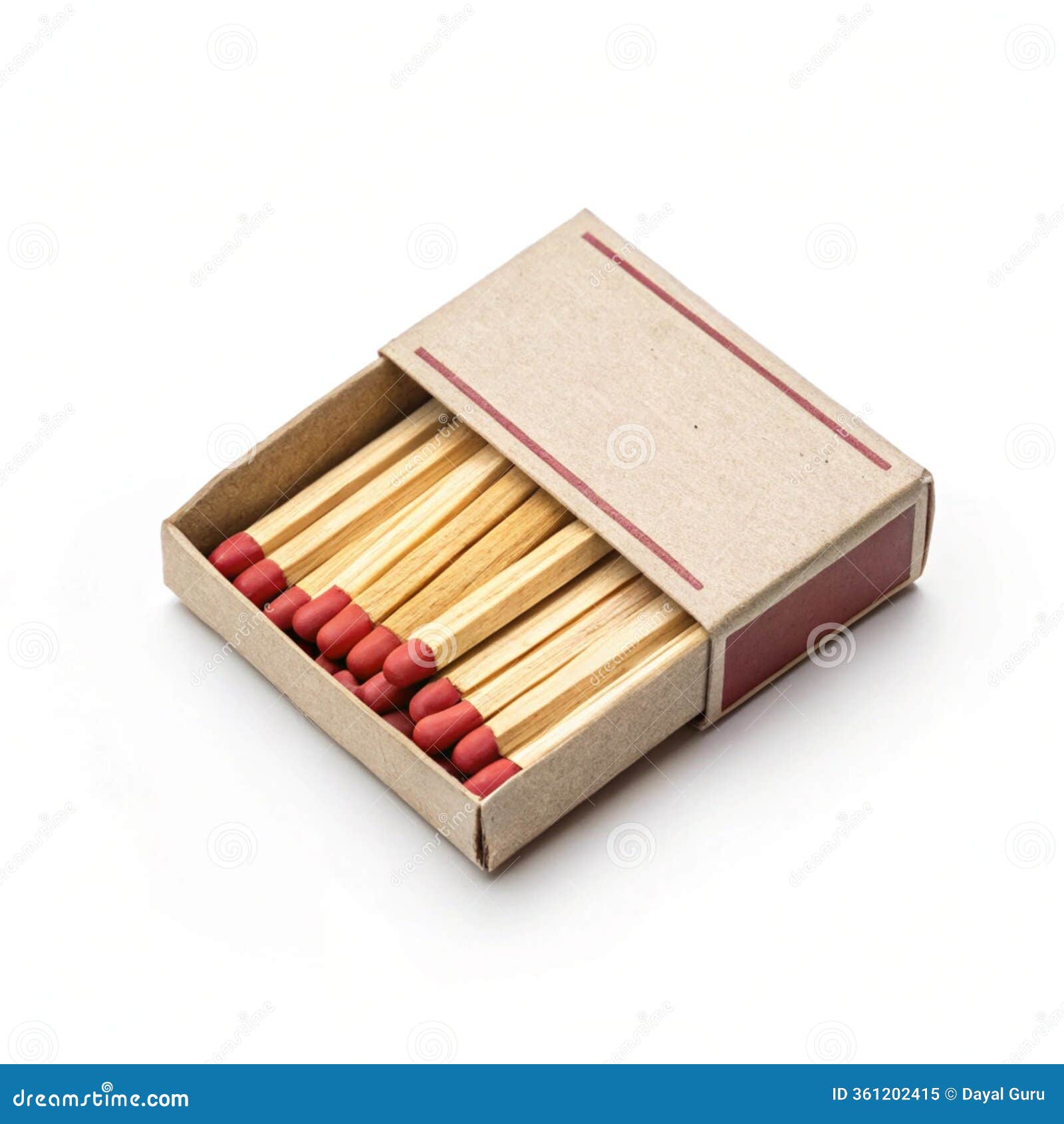Small Open Box with Wooden Matches Isolated on Transparent Background ...