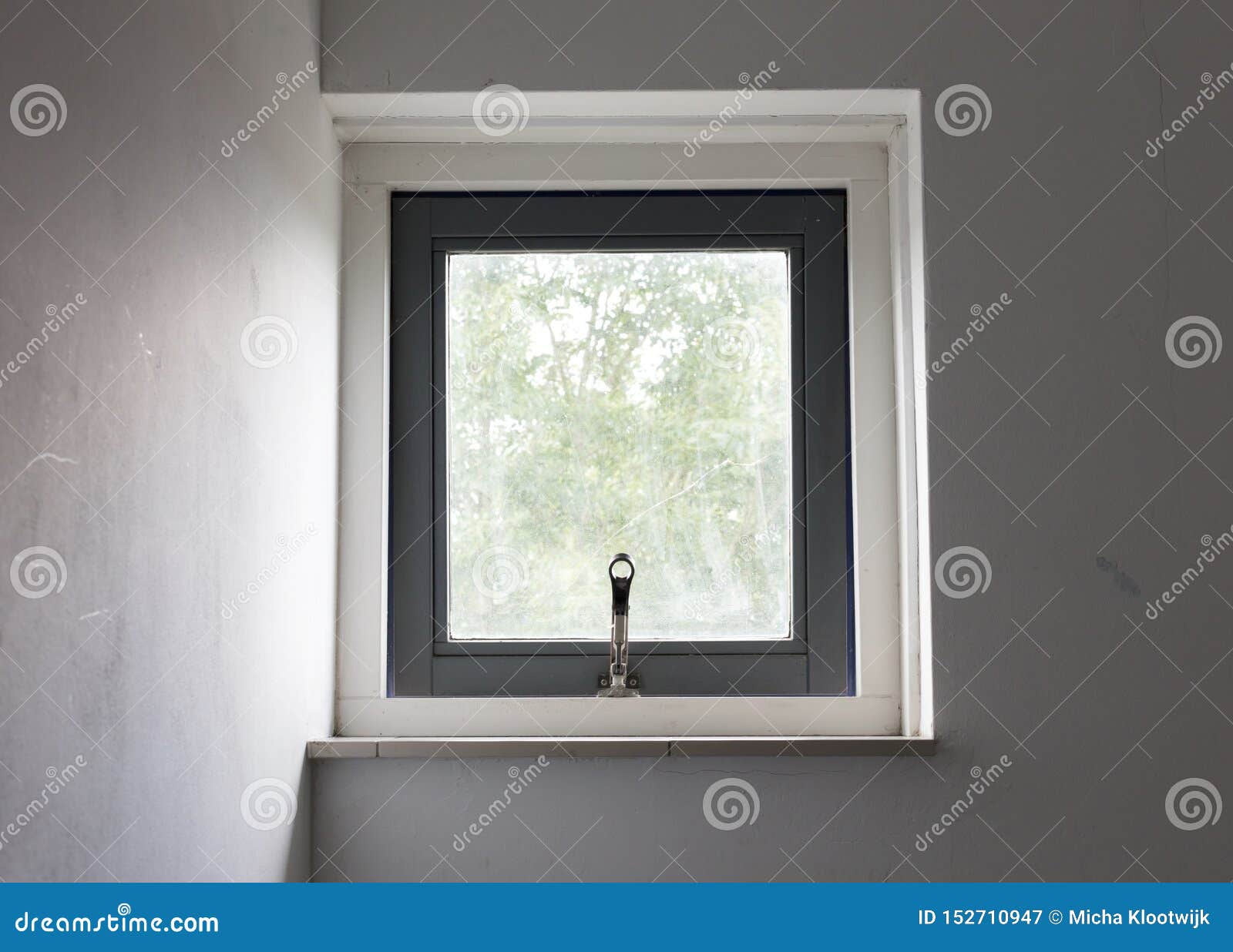 Small open window stock image. Image of inside, dark - 152710947