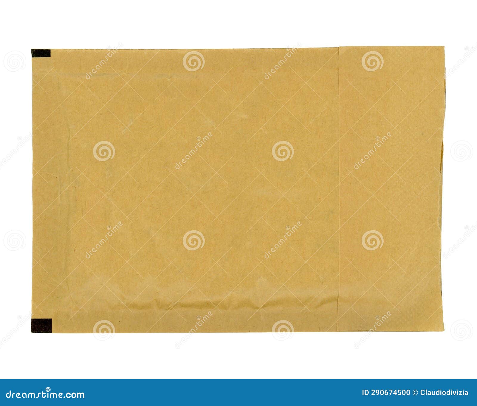 Small Packet Envelope Isolated Over White Stock Photo - Image of copy ...