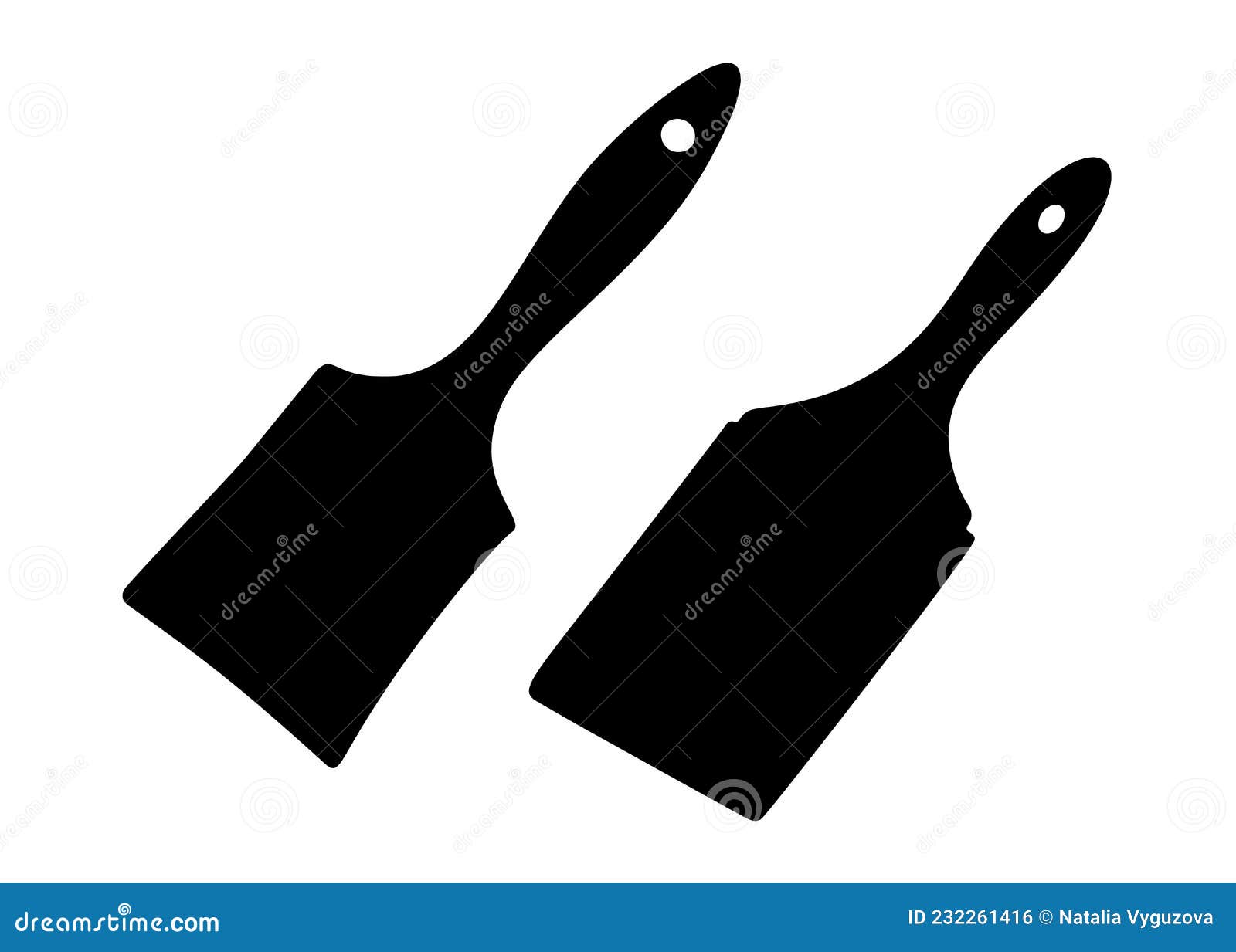 Small Paint Brushes. Vector Image Stock Vector - Illustration of ...