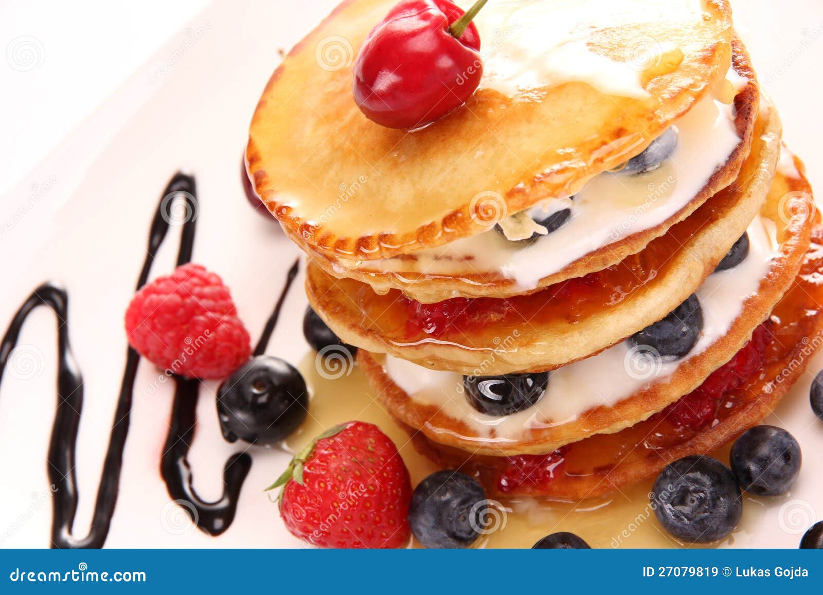 Small pancakes stock image. Image of bakery, homemade - 27079819
