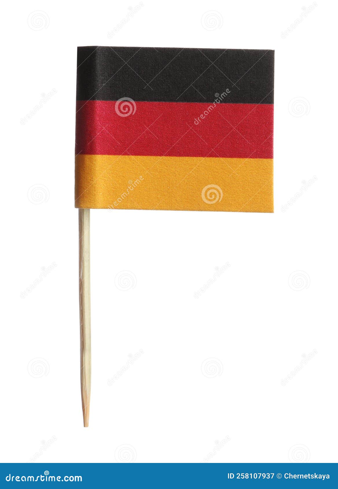 Small Paper Flag of Germany Isolated on White Stock Image - Image of ...