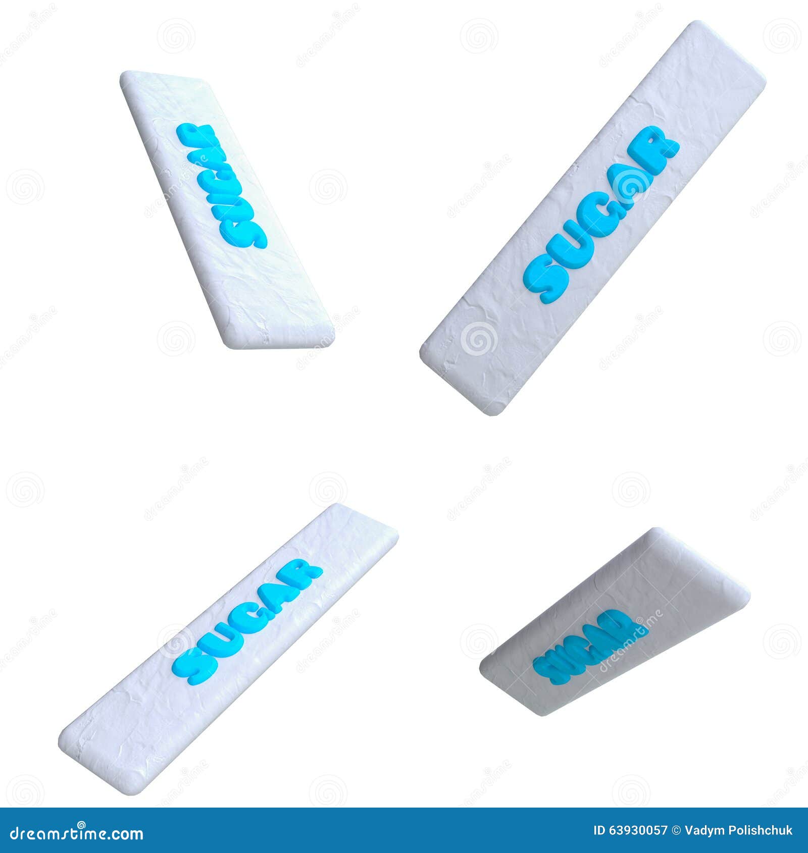 Small Paper Sugar Pack in Plasticine or Clay Style Stock Illustration ...