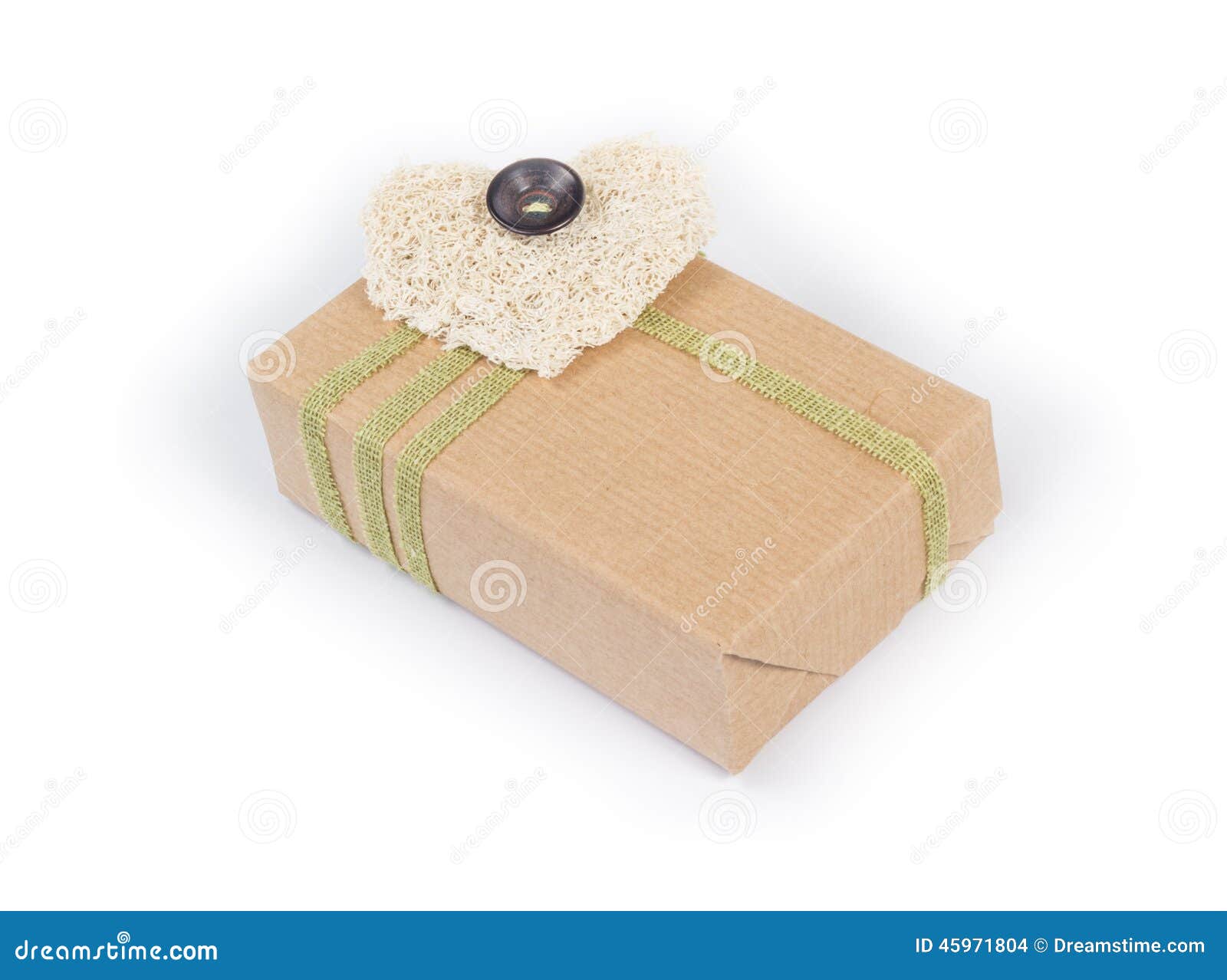 Small Parcel In A Plastic Bag On A White Background. White Envelope ...