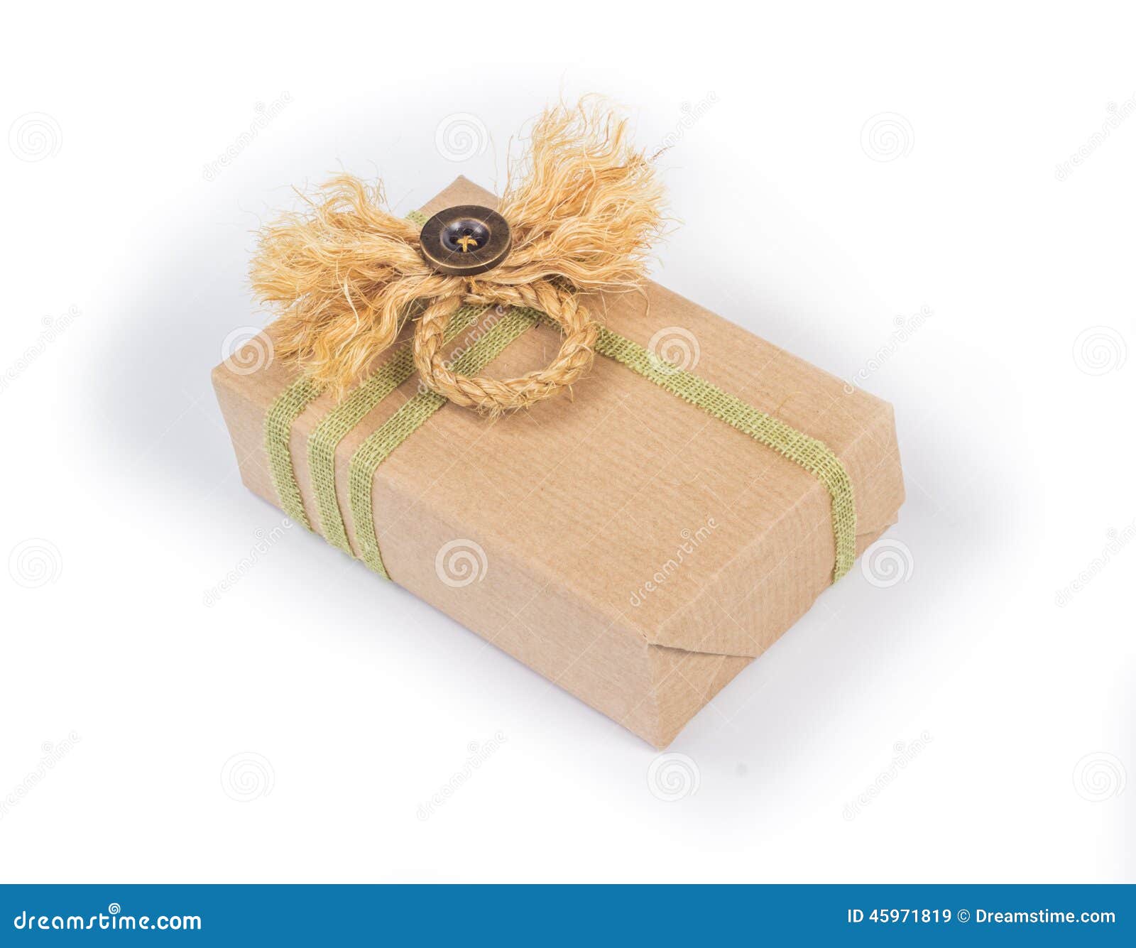 Small Parcel In A Plastic Bag On A White Background. White Envelope ...