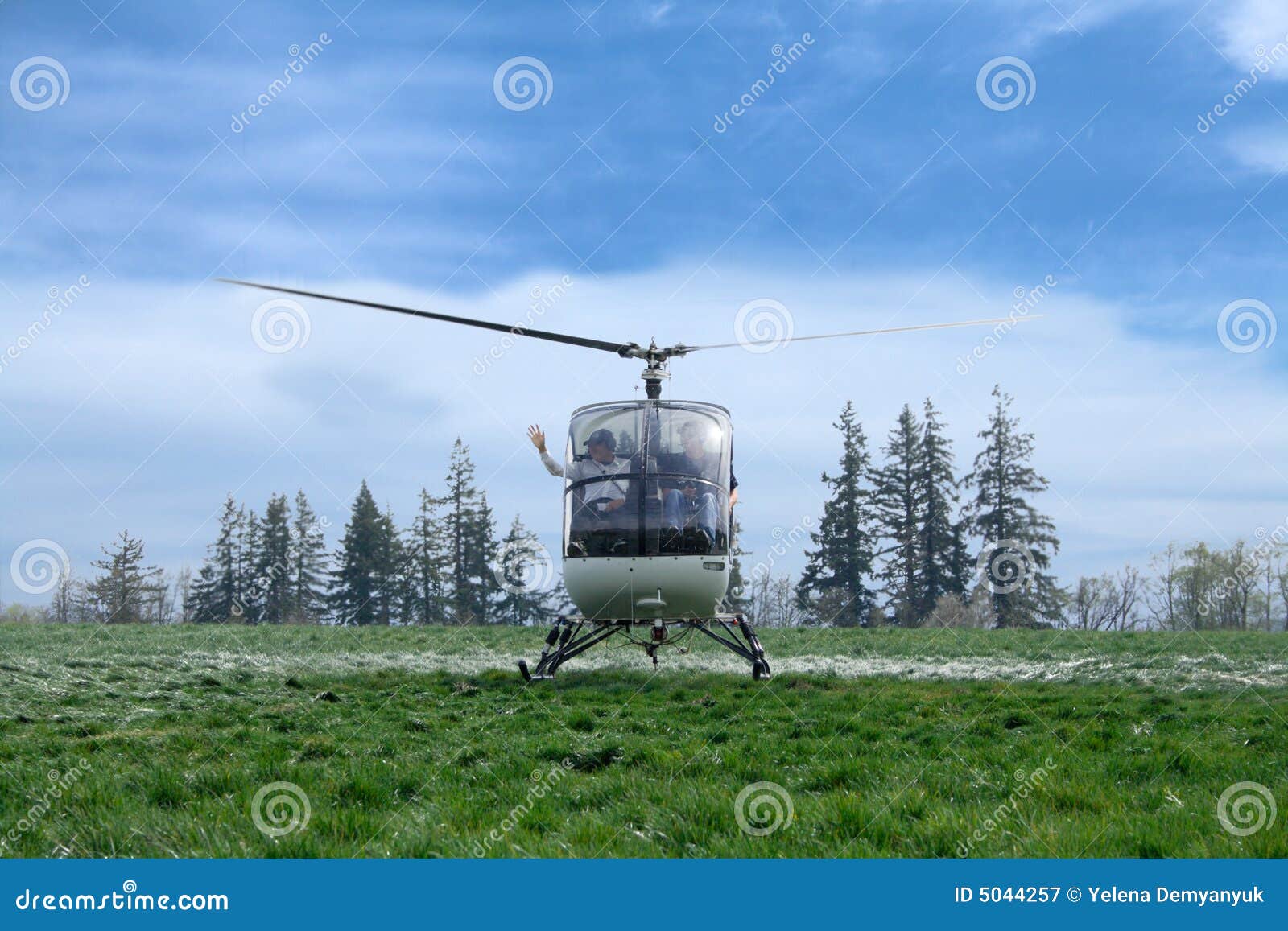 Passenger Helicopter Flying In New York City Stock Photography ...