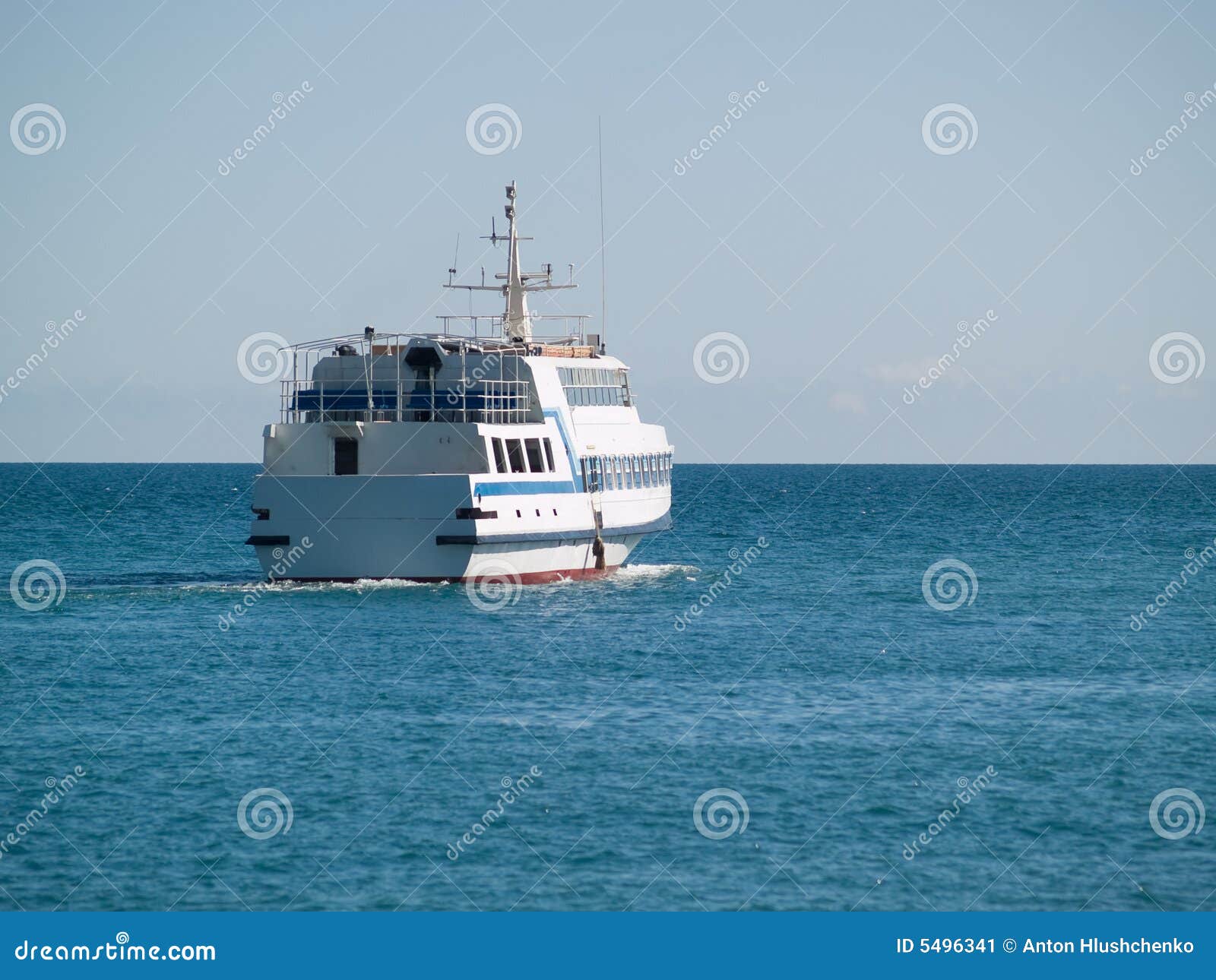 Small Passenger Ship in the SEA Stock Image - Image of sailing ...