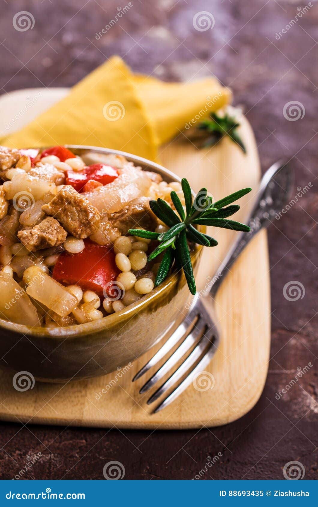 Small Pasta with Vegetables Stock Image - Image of carrot, braised ...