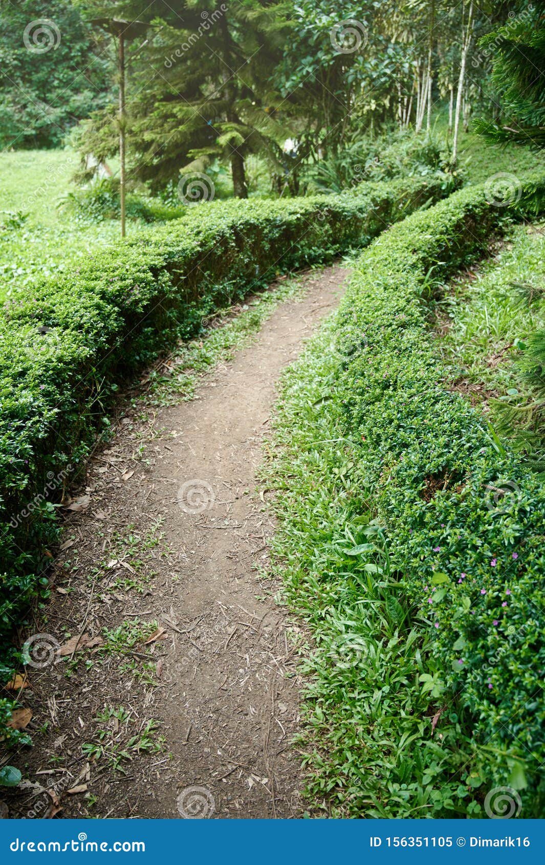 Small Pathway Through A Field Over A Bridge Stock Image | CartoonDealer ...