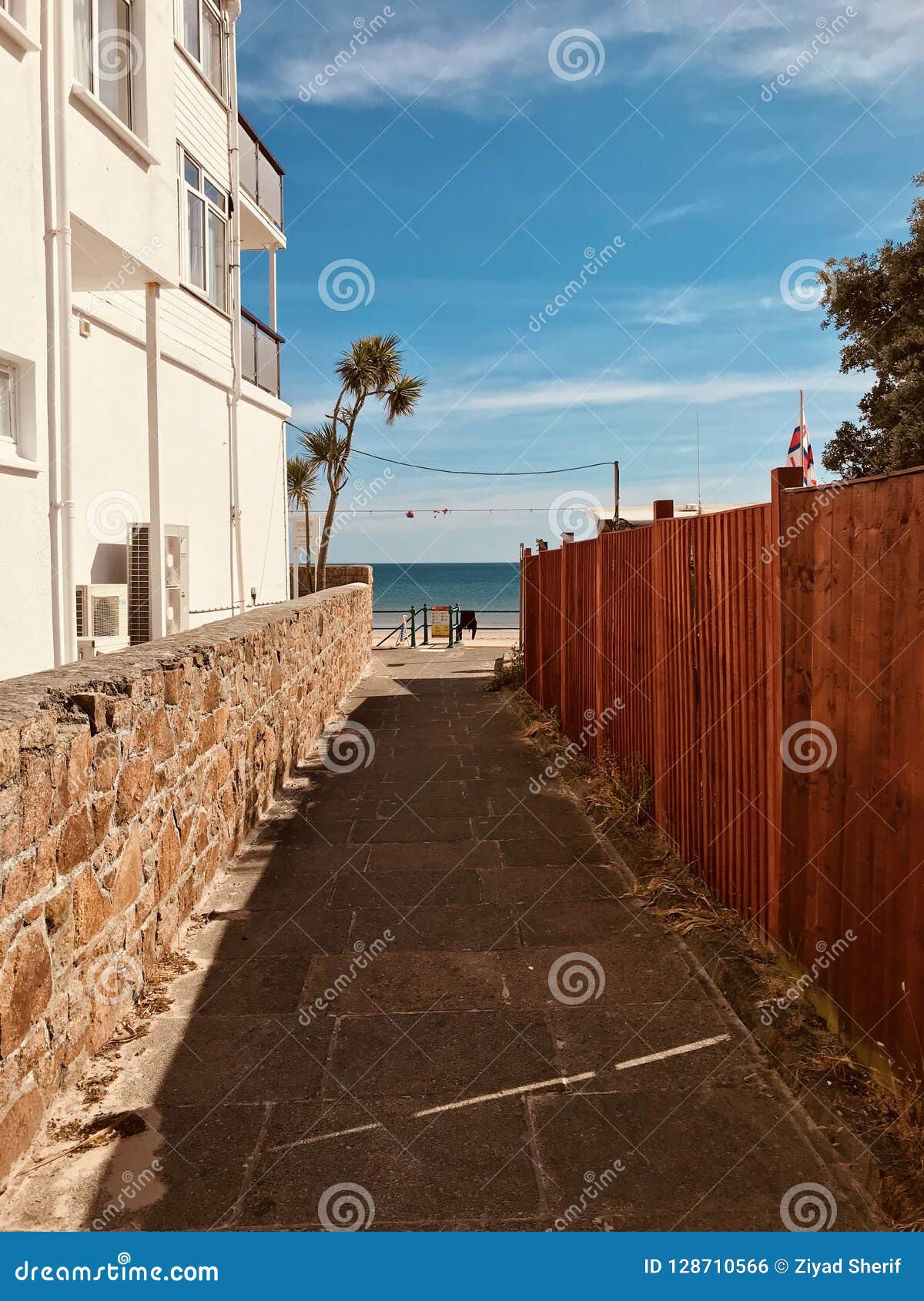 Small Pathway Through A Field Over A Bridge Stock Image | CartoonDealer ...