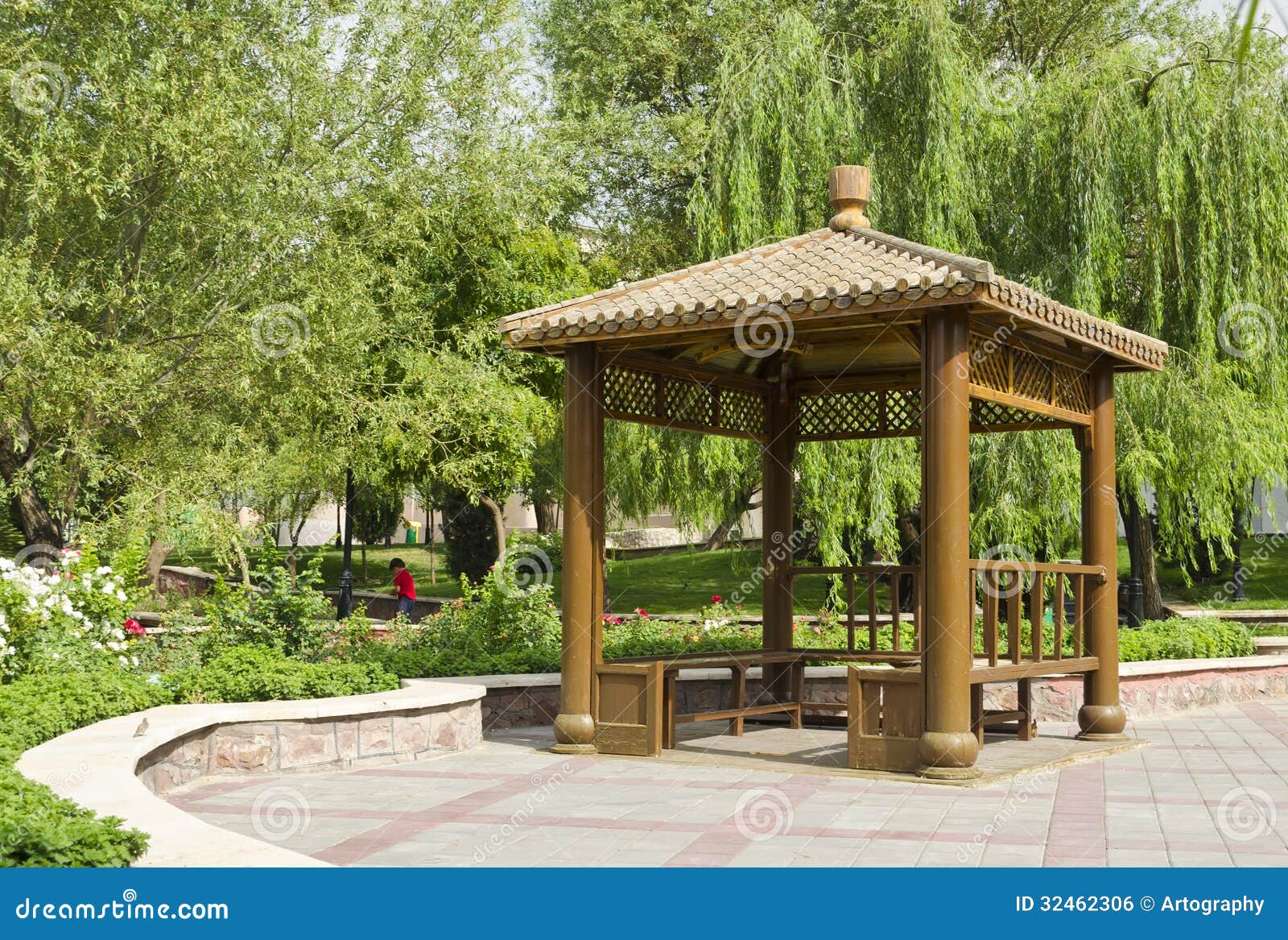 Small pavilion stock photo. Image of small, gazebo, pavilion - 32462306