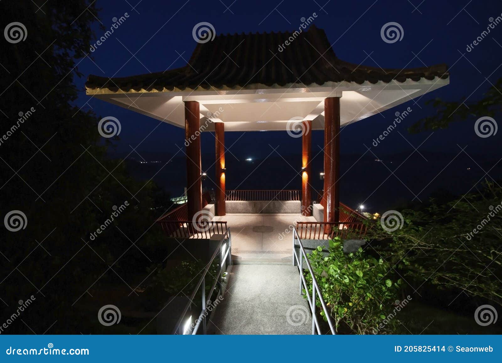 A Small Pavilion for a Rest at Hong Kong 13 May 2006 Stock Photo ...