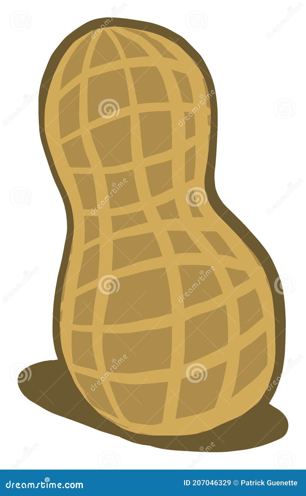 Small Peanut, Illustration, Vector Stock Vector - Illustration of ...