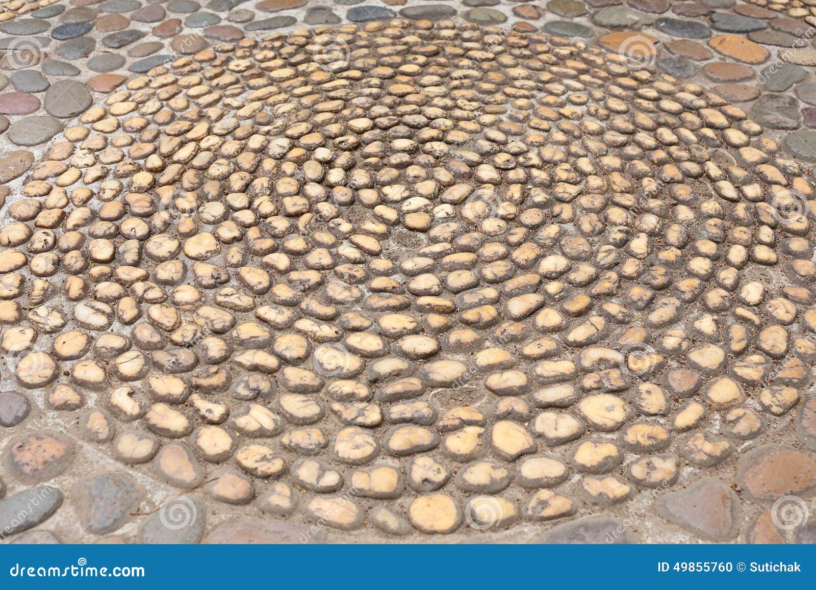 Small Pebble Brown Stone Decorated Stock Photo - Image of industrial ...