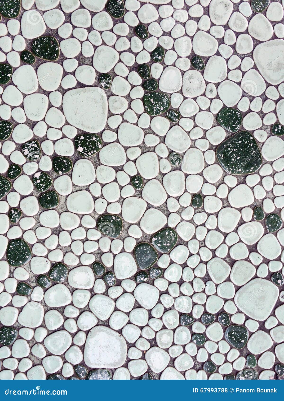 Small Pebble Pattern Decoration on Wall. Stock Photo - Image of design ...