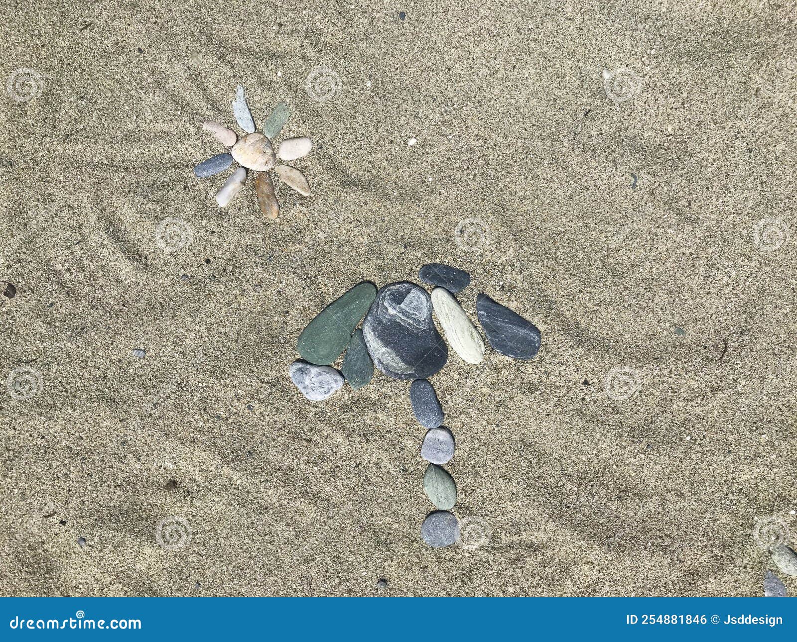 Small Pebbles on a Beach Sand Sun and Parasol Stock Photo - Image of ...