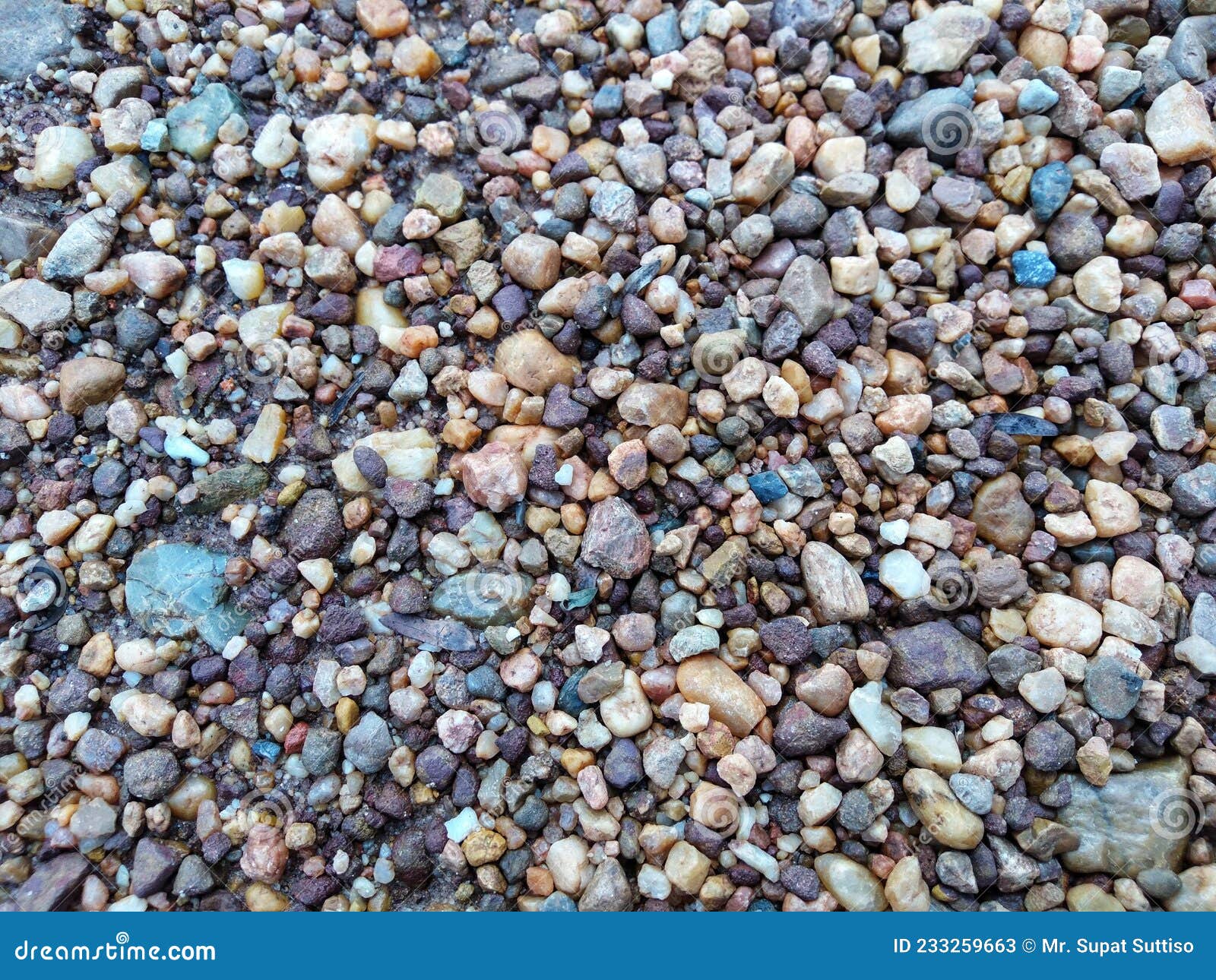 Small Pebbles Colorful Beach Background Texture Stock Image - Image of ...