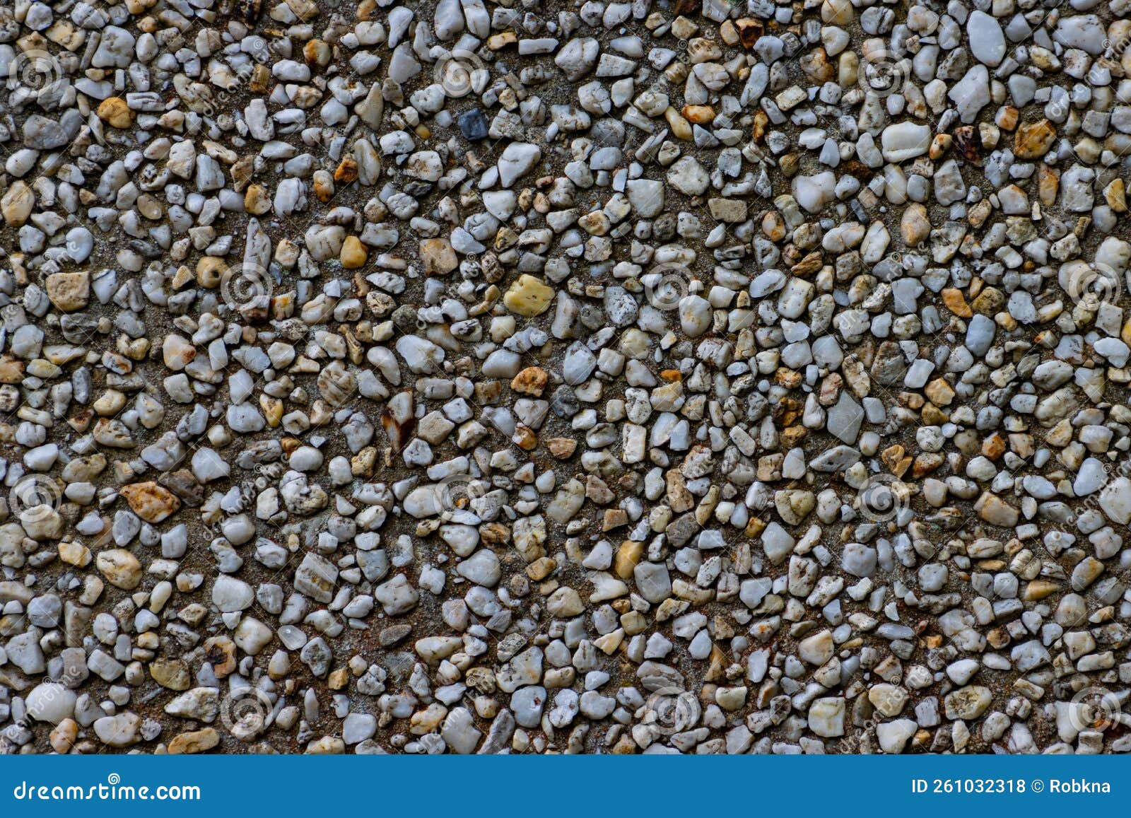 Small Pebbles in Concrete Wall for Background Stock Photo - Image of ...