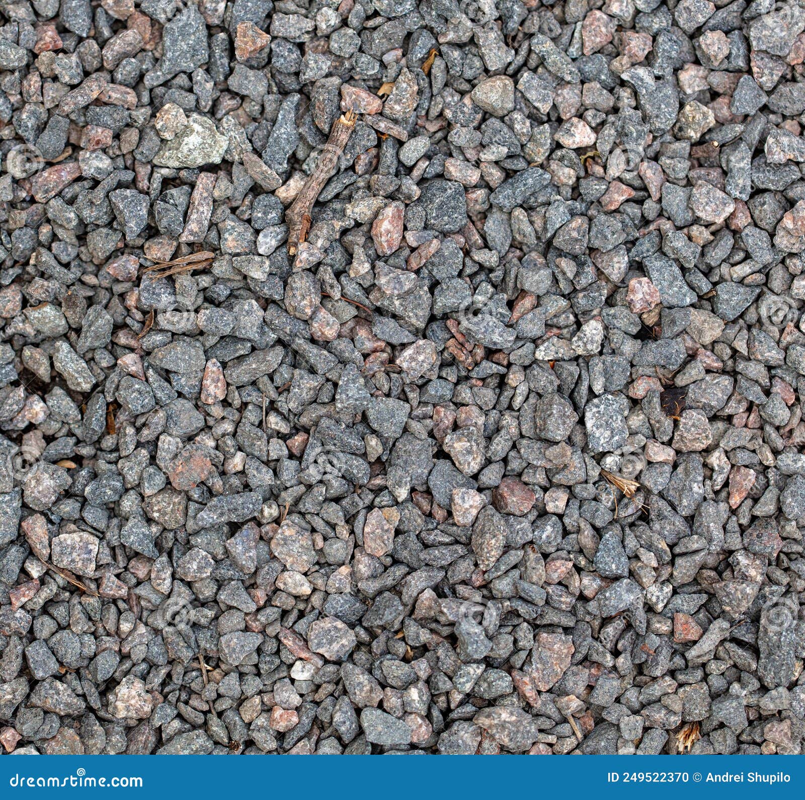Small Pebbles of Crushed Stone As an Abstract Background. Stock Photo ...