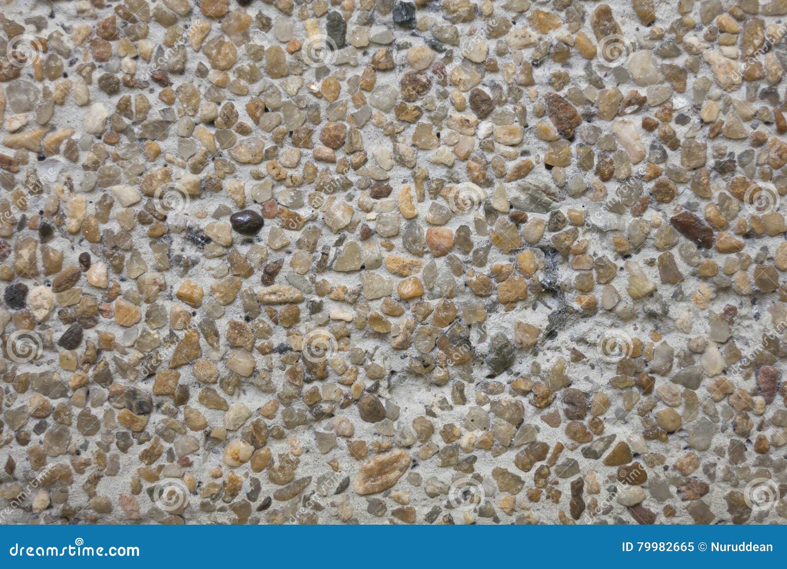 Small Pebbles Embedded in Cement Stock Image - Image of floor ...