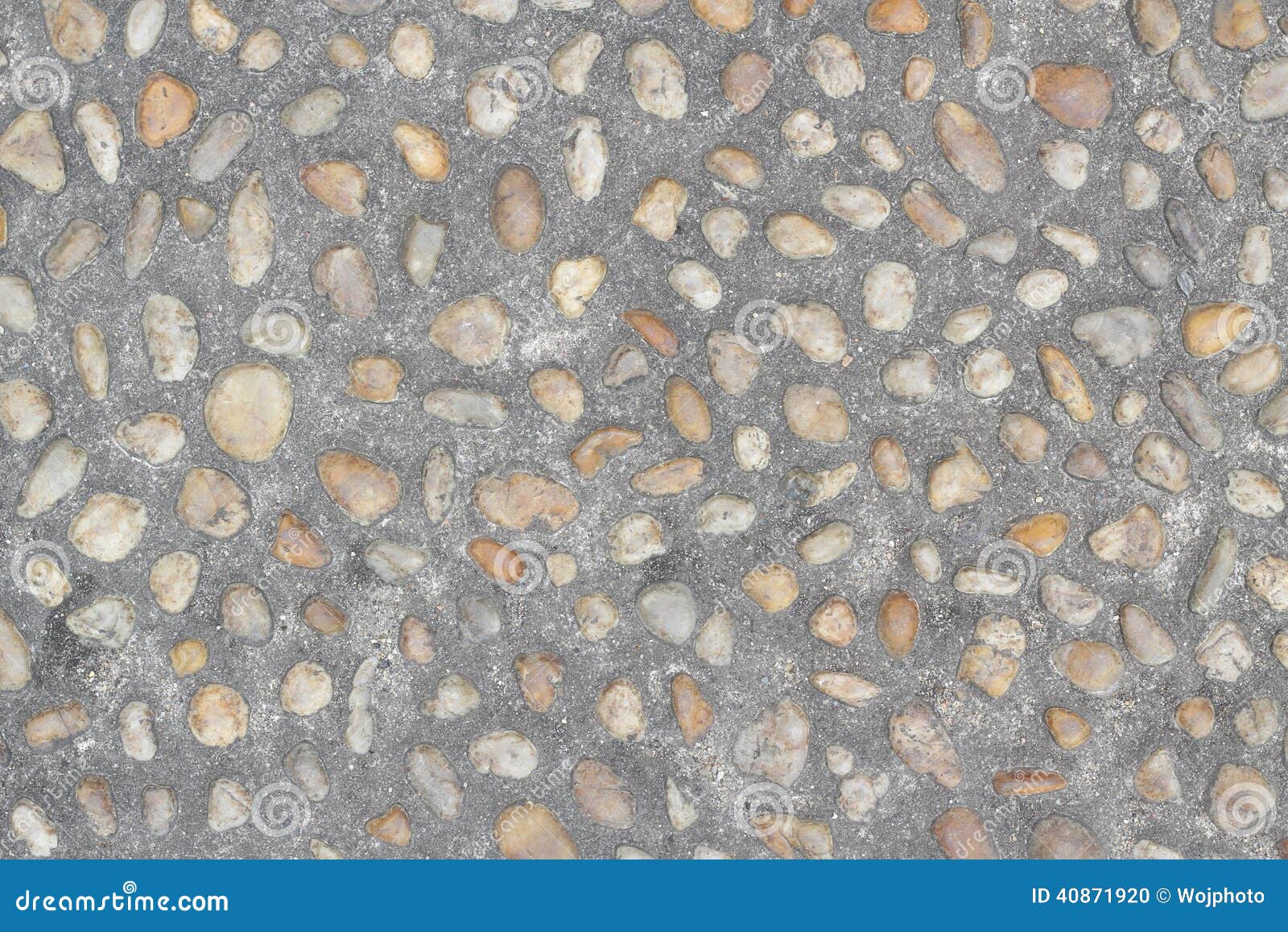 Small Pebbles Embedded in the Ground Stock Photo - Image of block ...