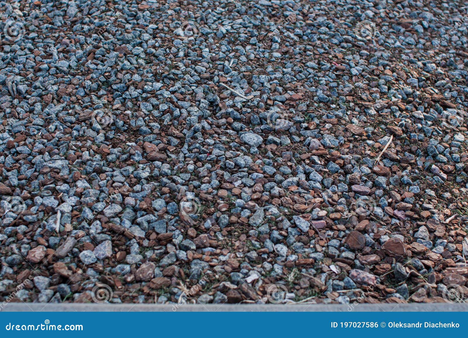Small Pebbles in the Park on the Ground Stock Photo - Image of material ...