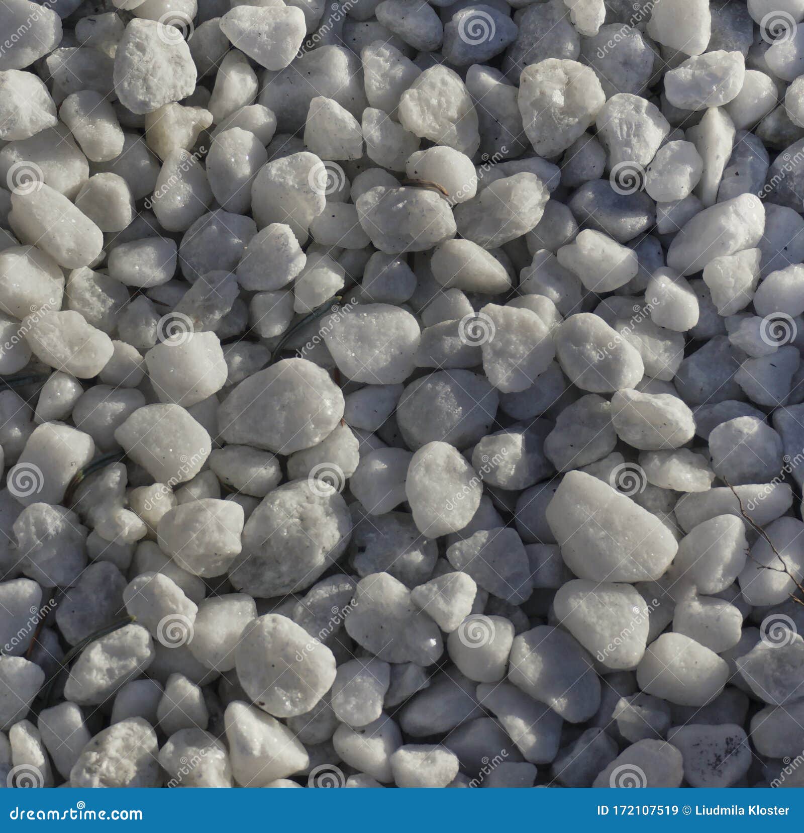 Small Pebbles from White Stones of a Round Shape Stock Image - Image of ...
